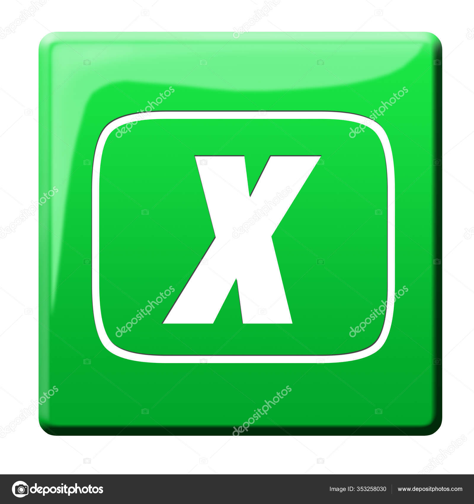 Cancel Button Illustration Stop Press Button — Stock Photo ...