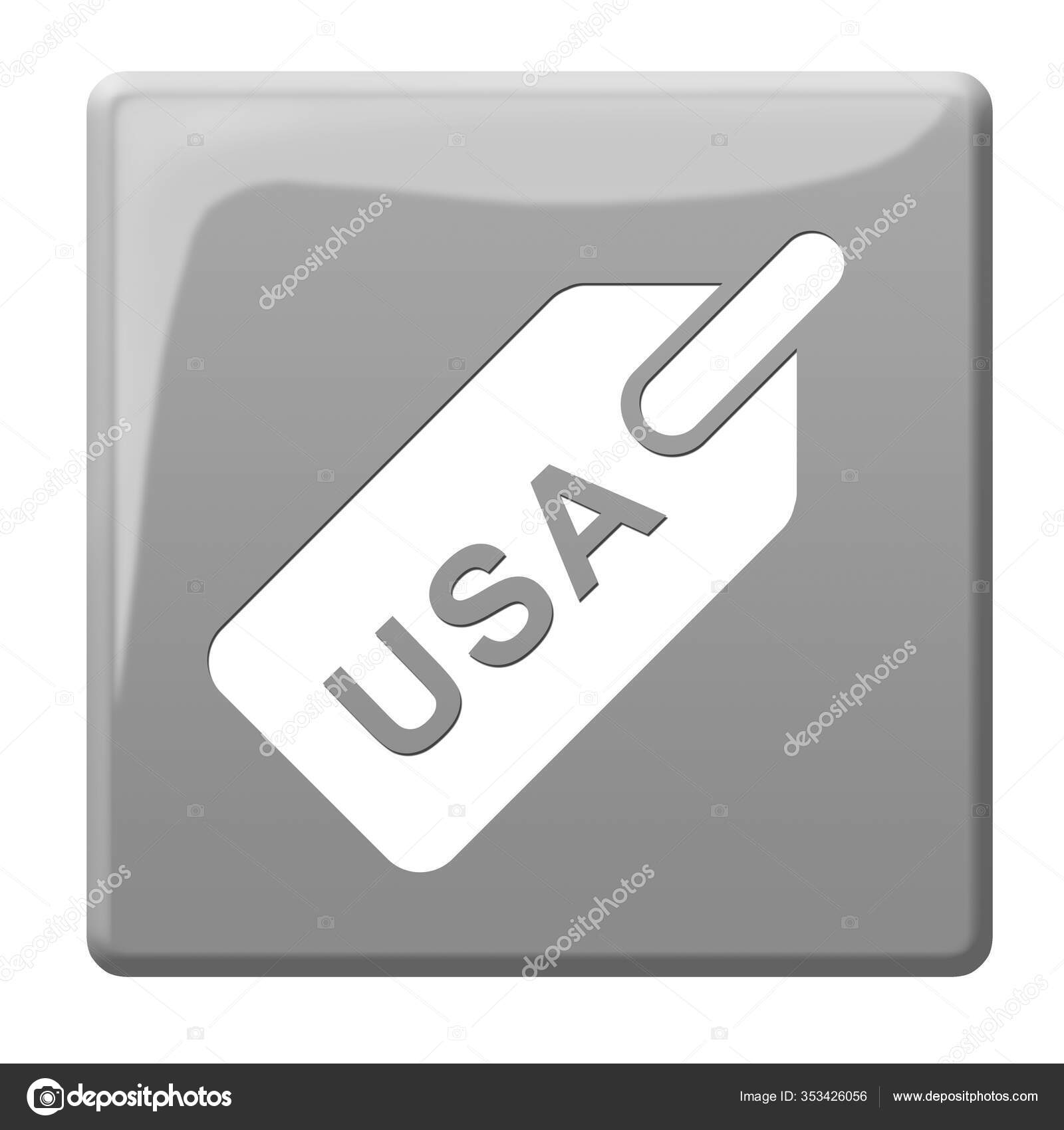 Push Press Button Graphic Simple Web Icon — Stock Photo ...
