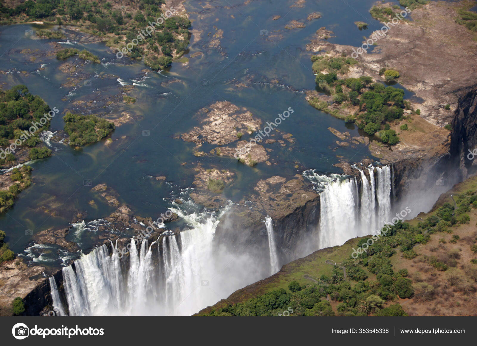 Victoria Falls Zimbabwe Waterfall — Stock Photo © PantherMediaSeller ...
