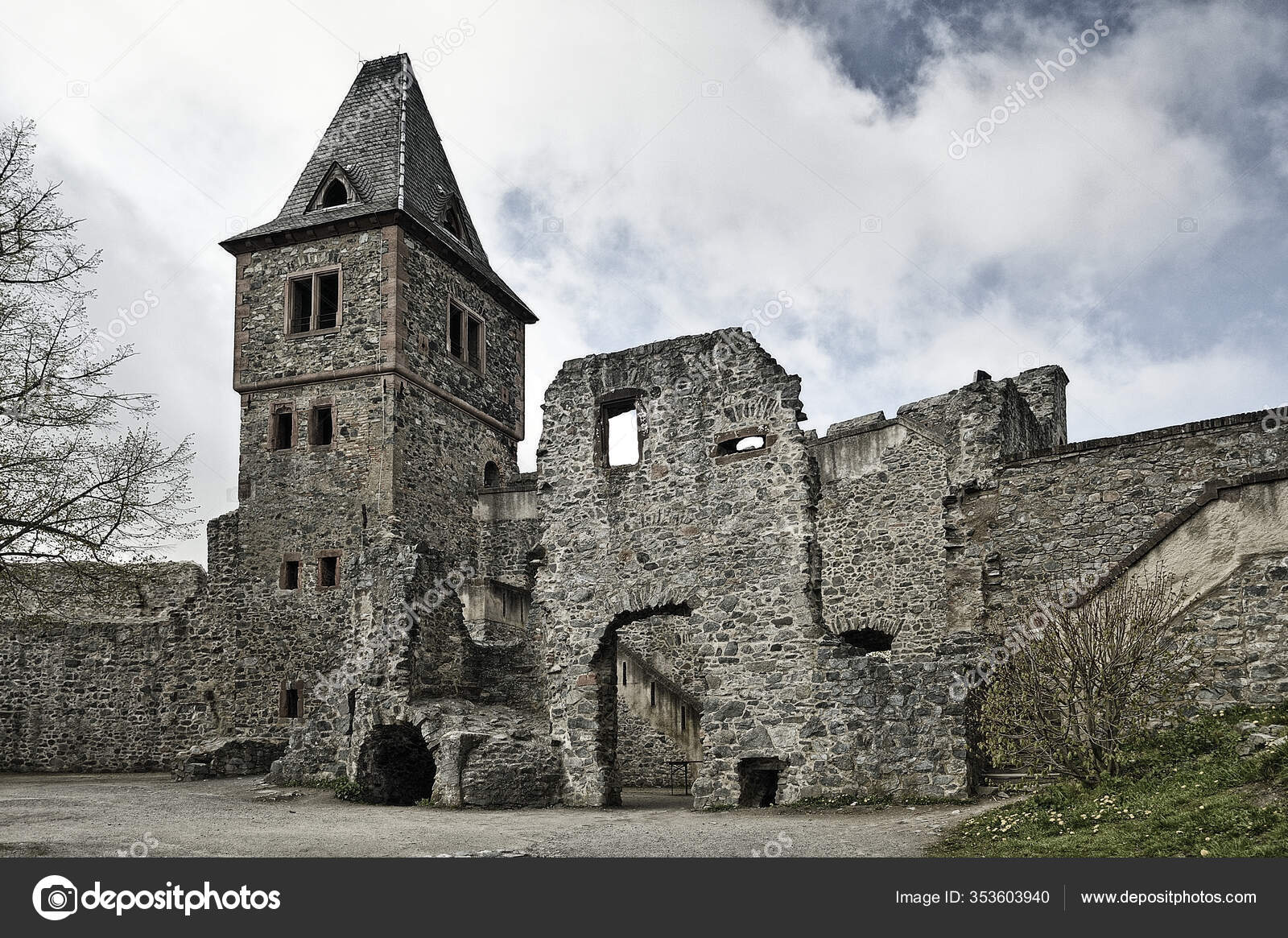 Frankenstein Castle Darmstadt Hesse Germany Nature Park Bergstrasse ...
