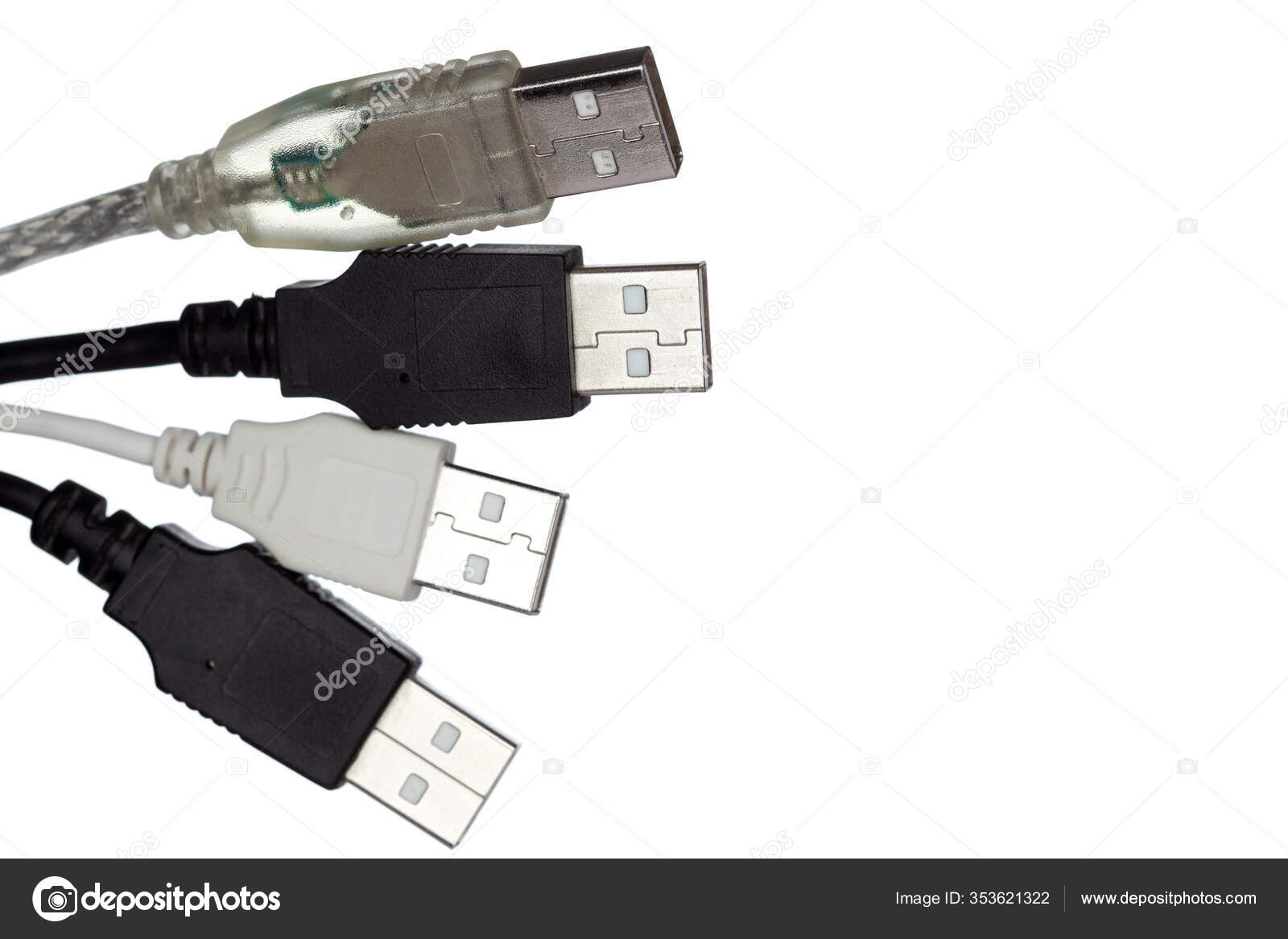 Multiple Usb Plugs Isolated White Stock Photo by ©PantherMediaSeller ...