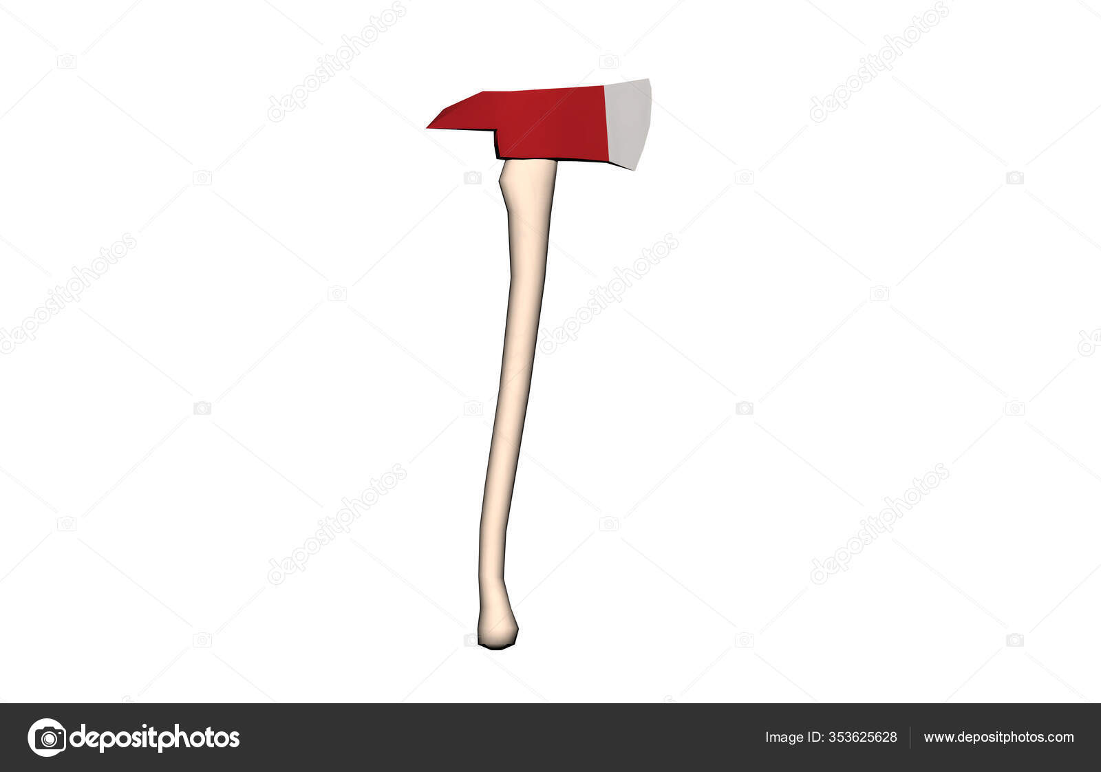 Ilustración Vectorial Del Hacha Dibujos Animados: fotografía de stock ...