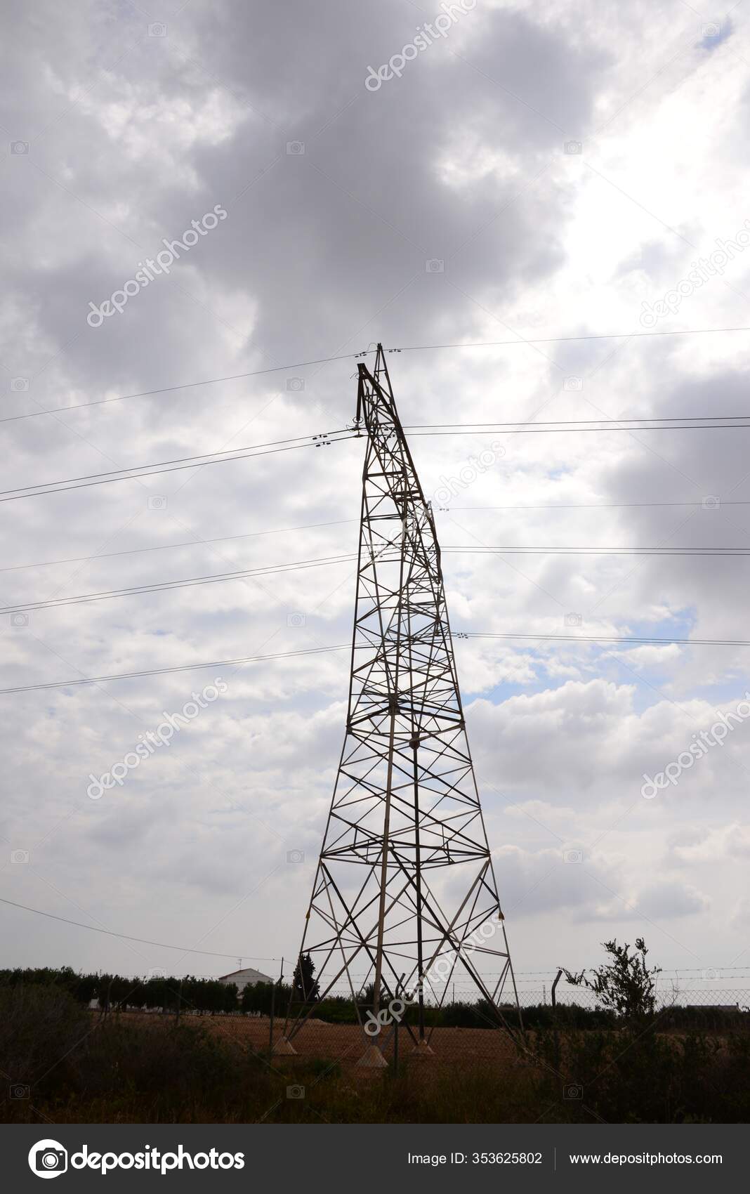 High Voltage Power Line Spain Stock Photo by ©PantherMediaSeller 353625802