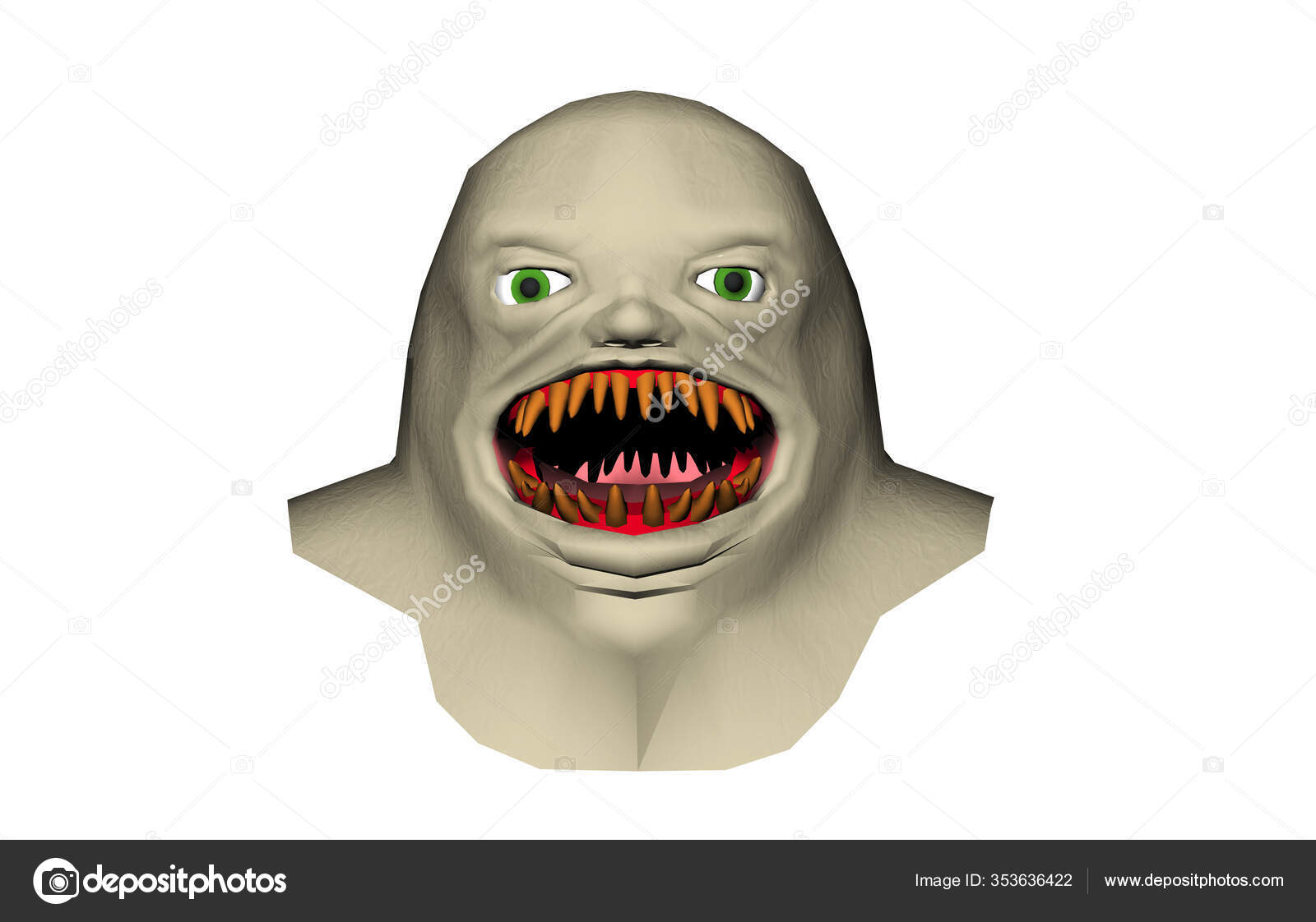 Monster Sharp Teeth Stock Illustration by ©PantherMediaSeller #353636422