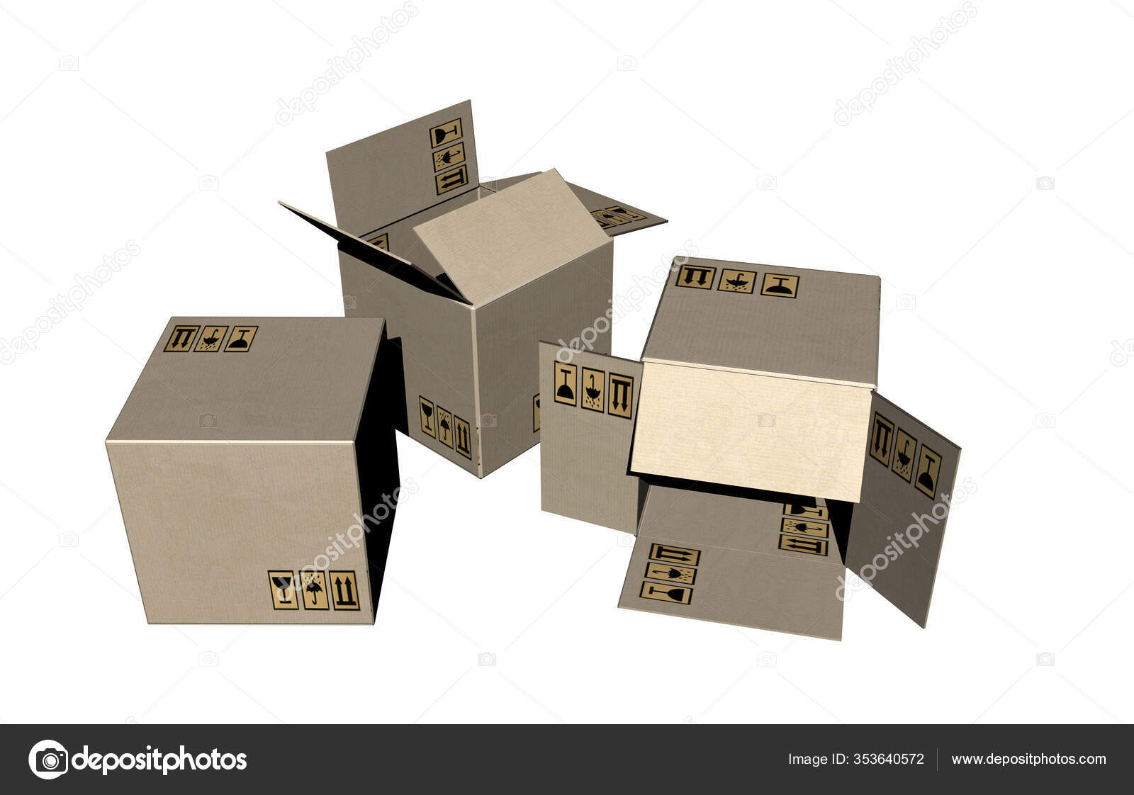 Shipping Cartons Packing Box — Stock Photo © PantherMediaSeller #353640572