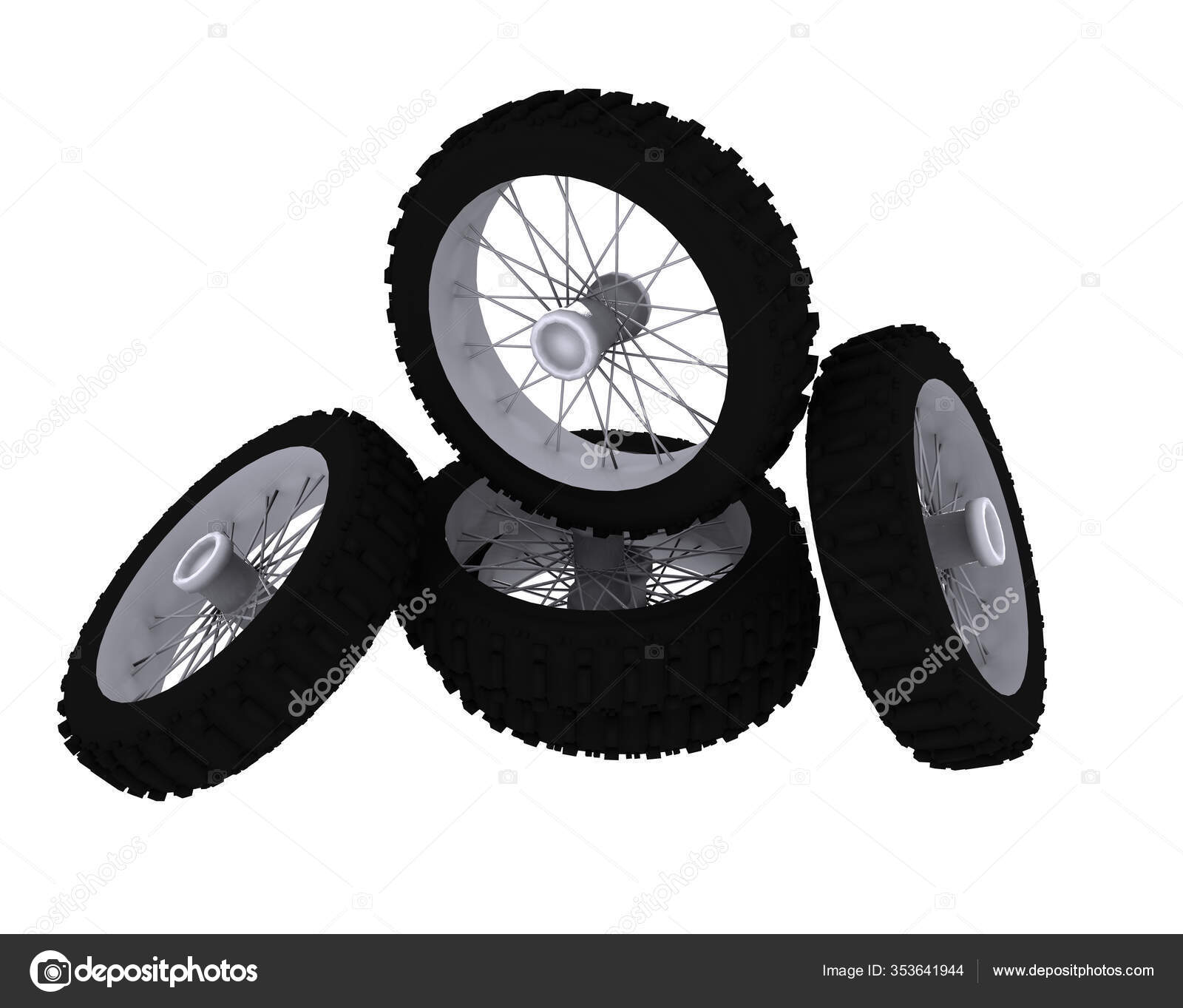 Dirt Bike Tire Vector