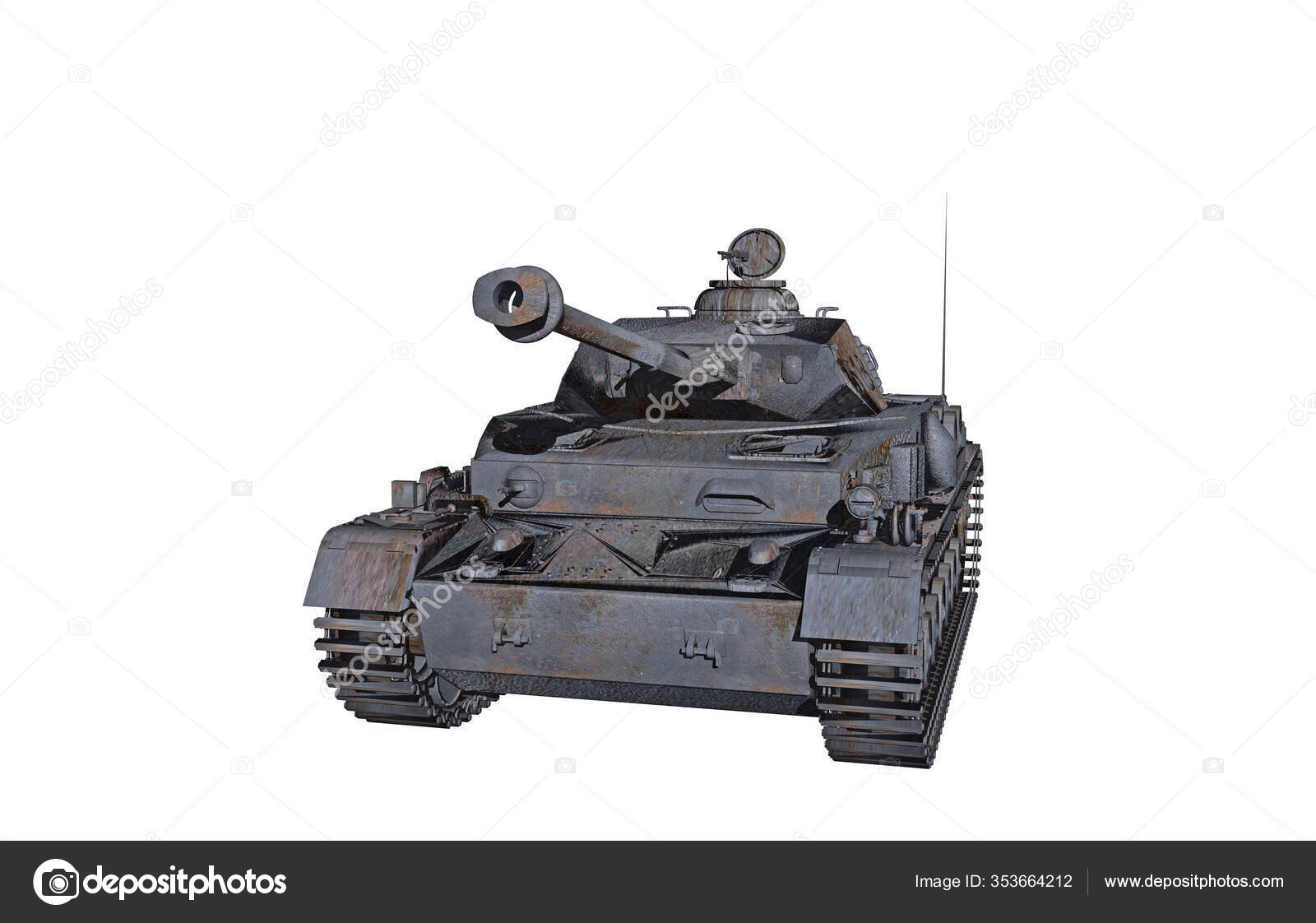 Old Tank Turret — Stock Photo © PantherMediaSeller #353664212
