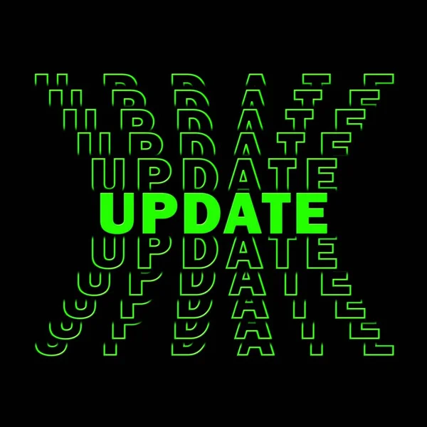 Update Black Lettering Repeating Effect White Background Square Shape ...