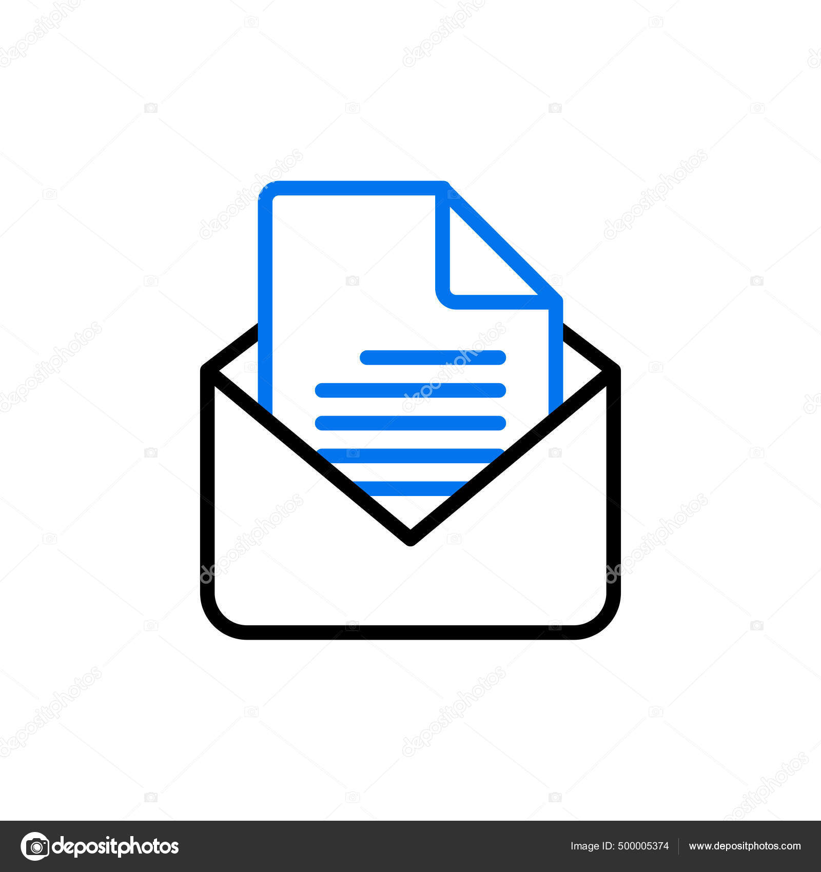 Message Outline Icon Office Sign Graph Symbol Your Web Site — Stock ...