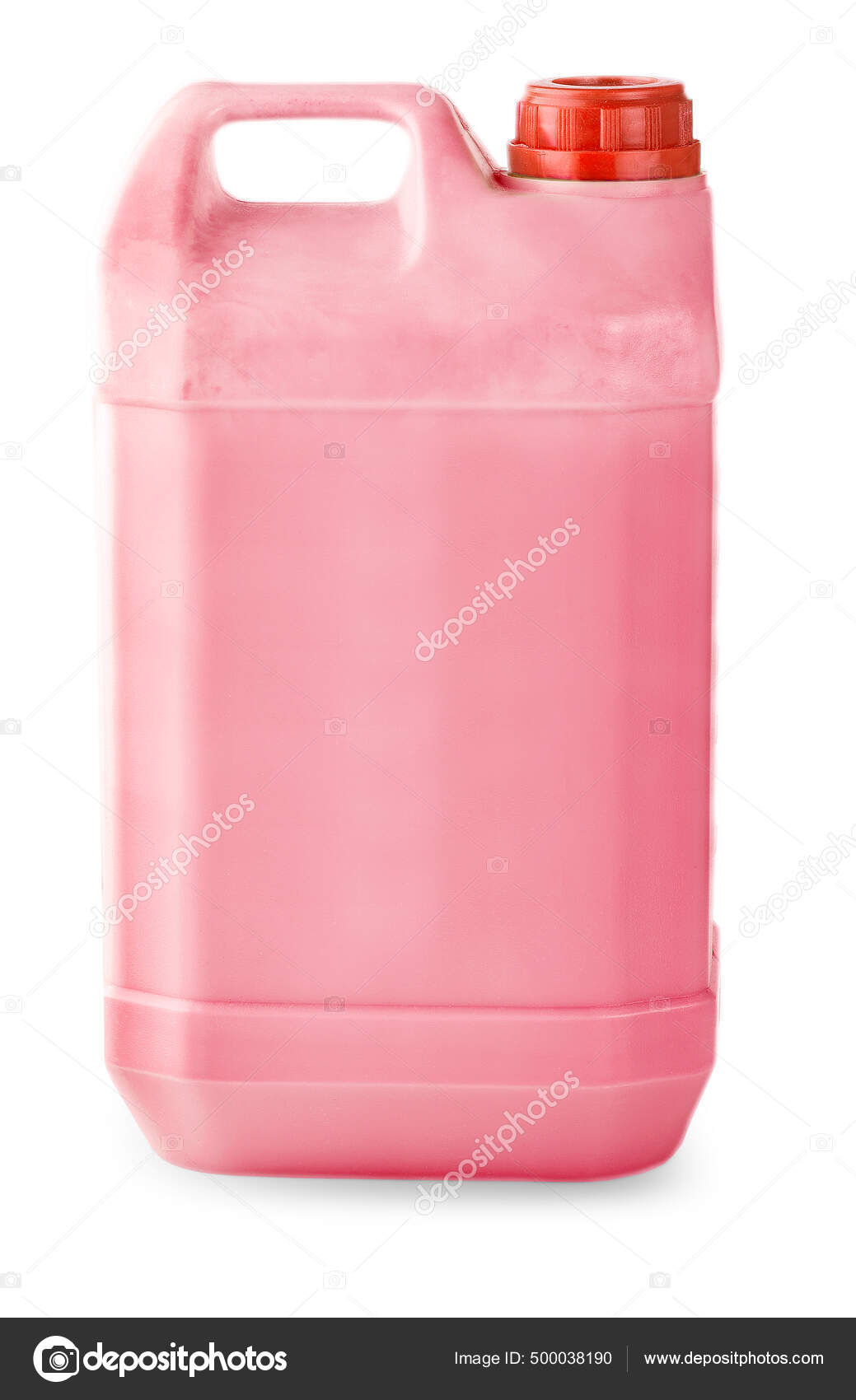 Plastic Container Red Cap White Background — Stock Photo ...