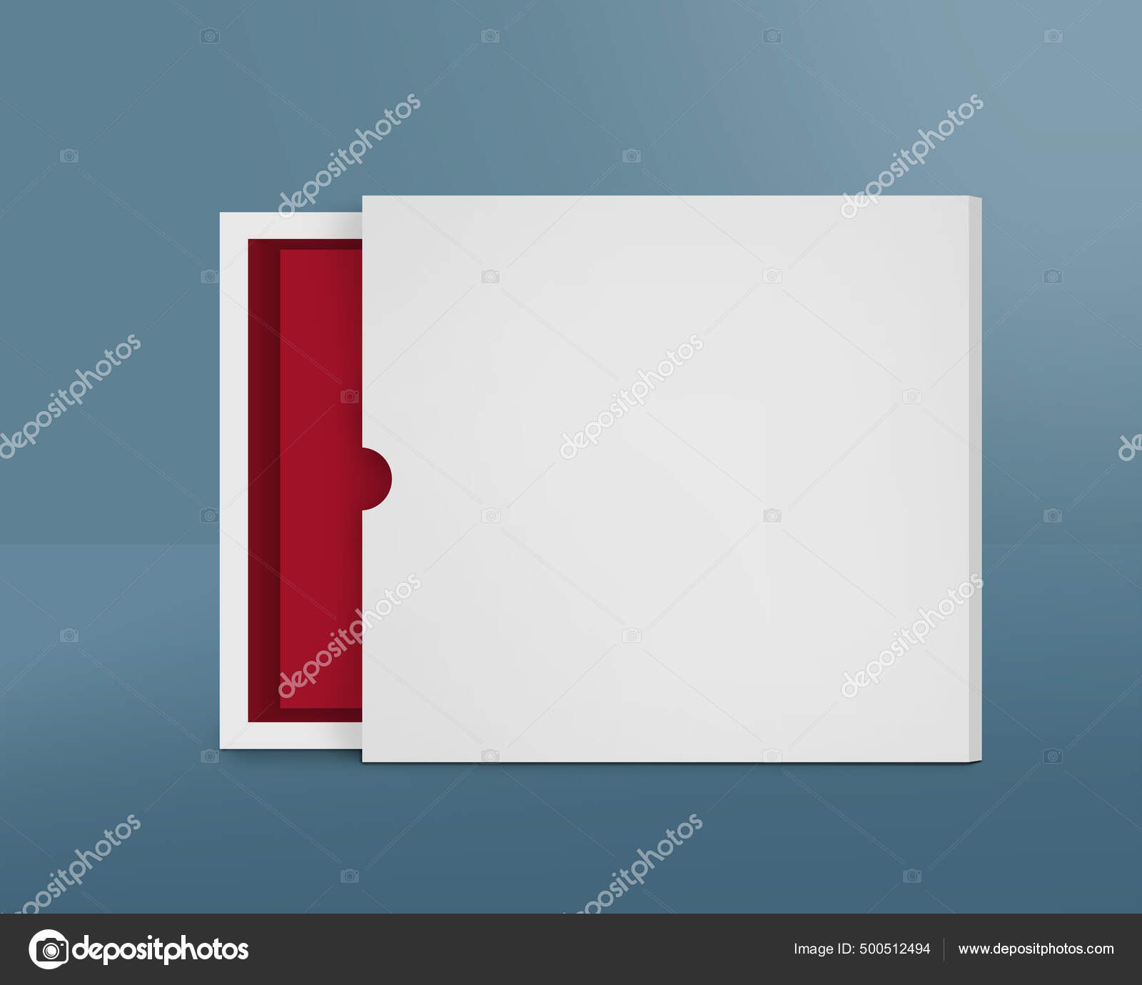 Presentation Opened Pull Out Box Mock Template Ready Your Design ...