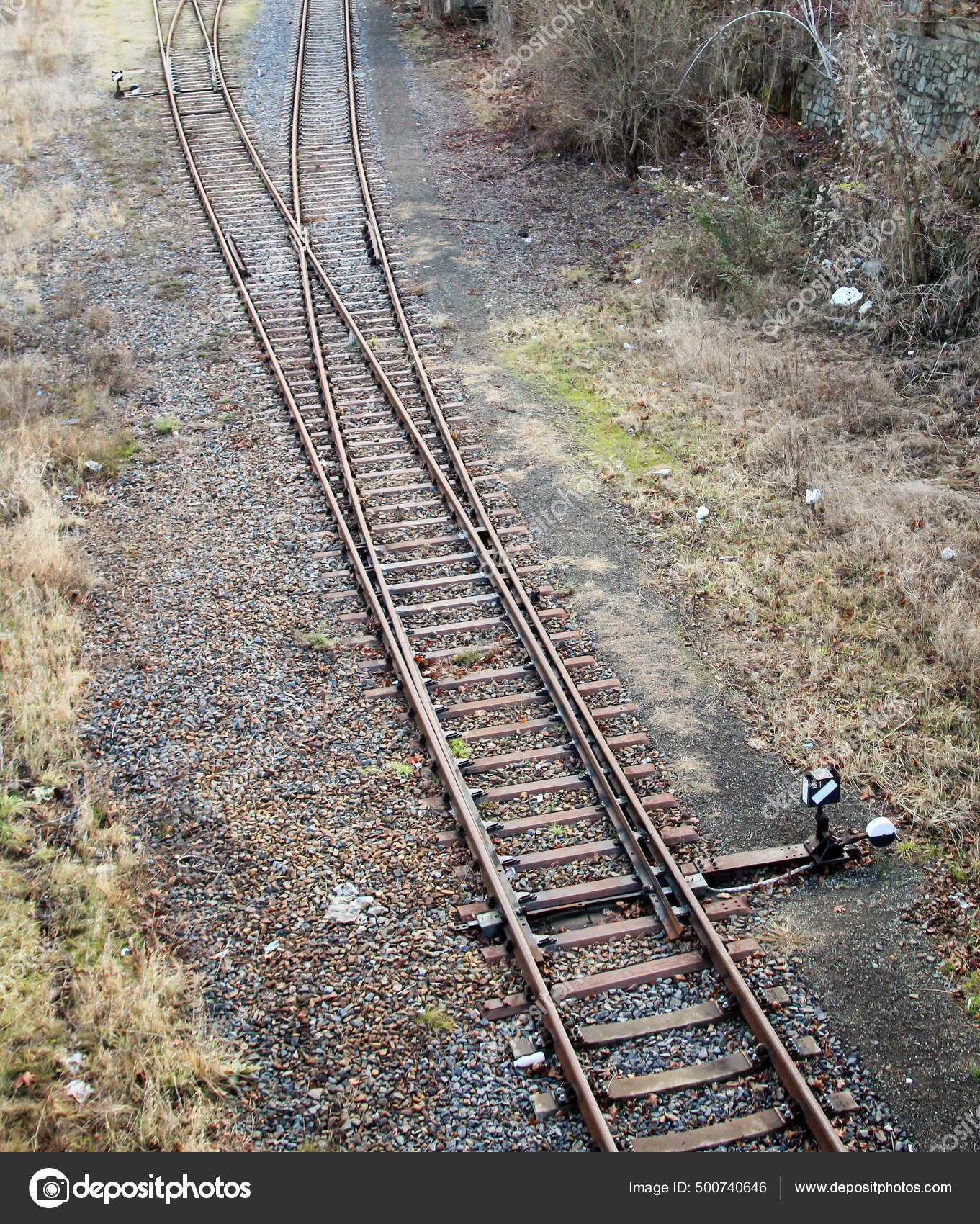 Turnouts Rails Scenes Railway History — Stock Photo ...