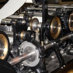 Ancient printing press detail Stock Photo by ©heavyrobbie 35652589