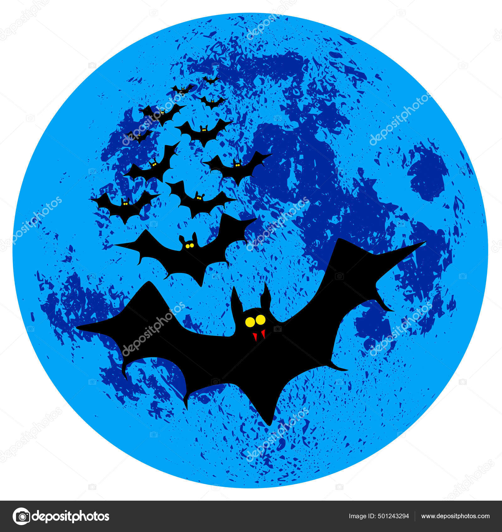 Halloween Background Moon Bats — Stock Photo © PantherMediaSeller ...