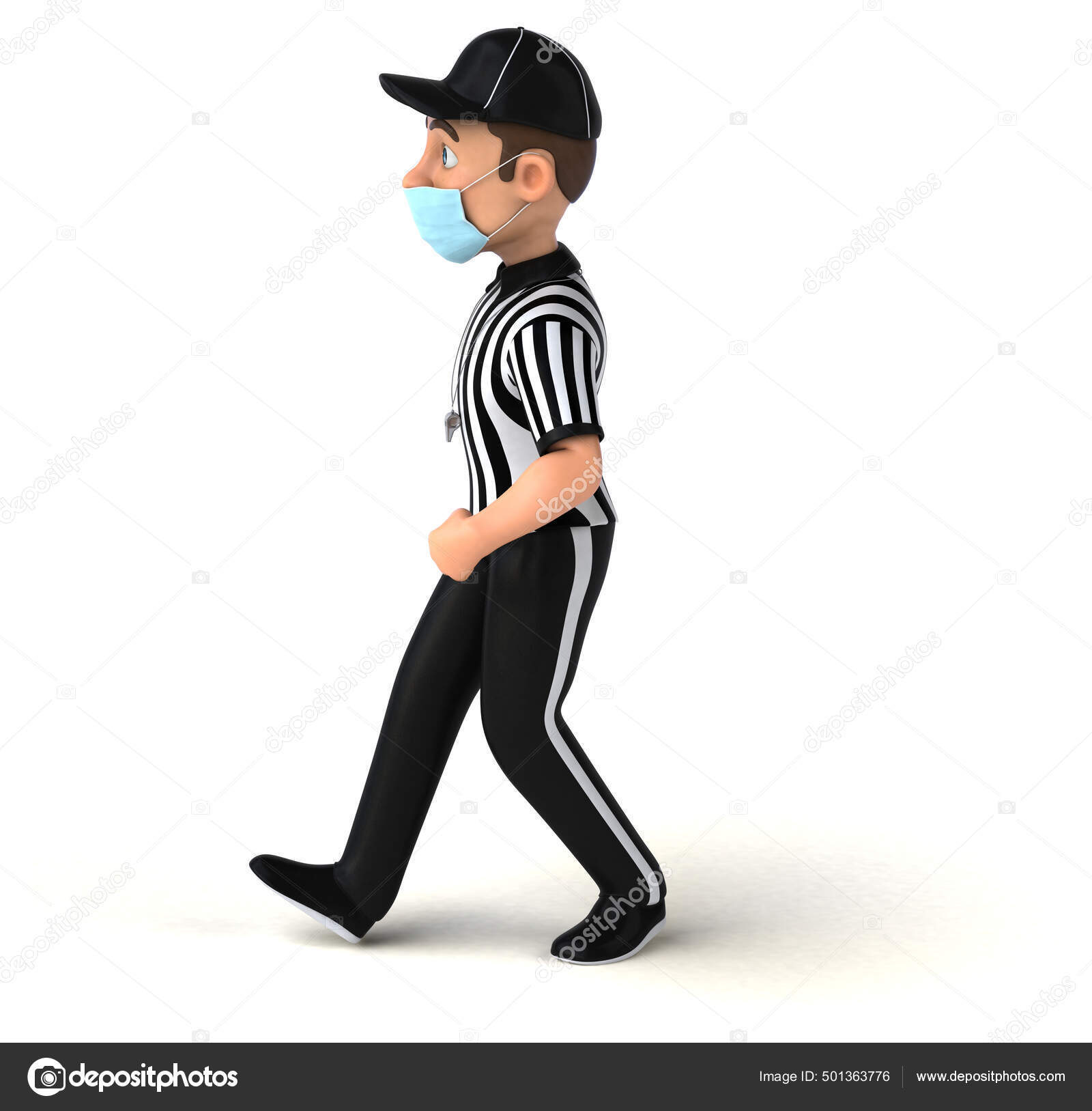 Fun Illustration American Referee Mask Stock Illustration by ...