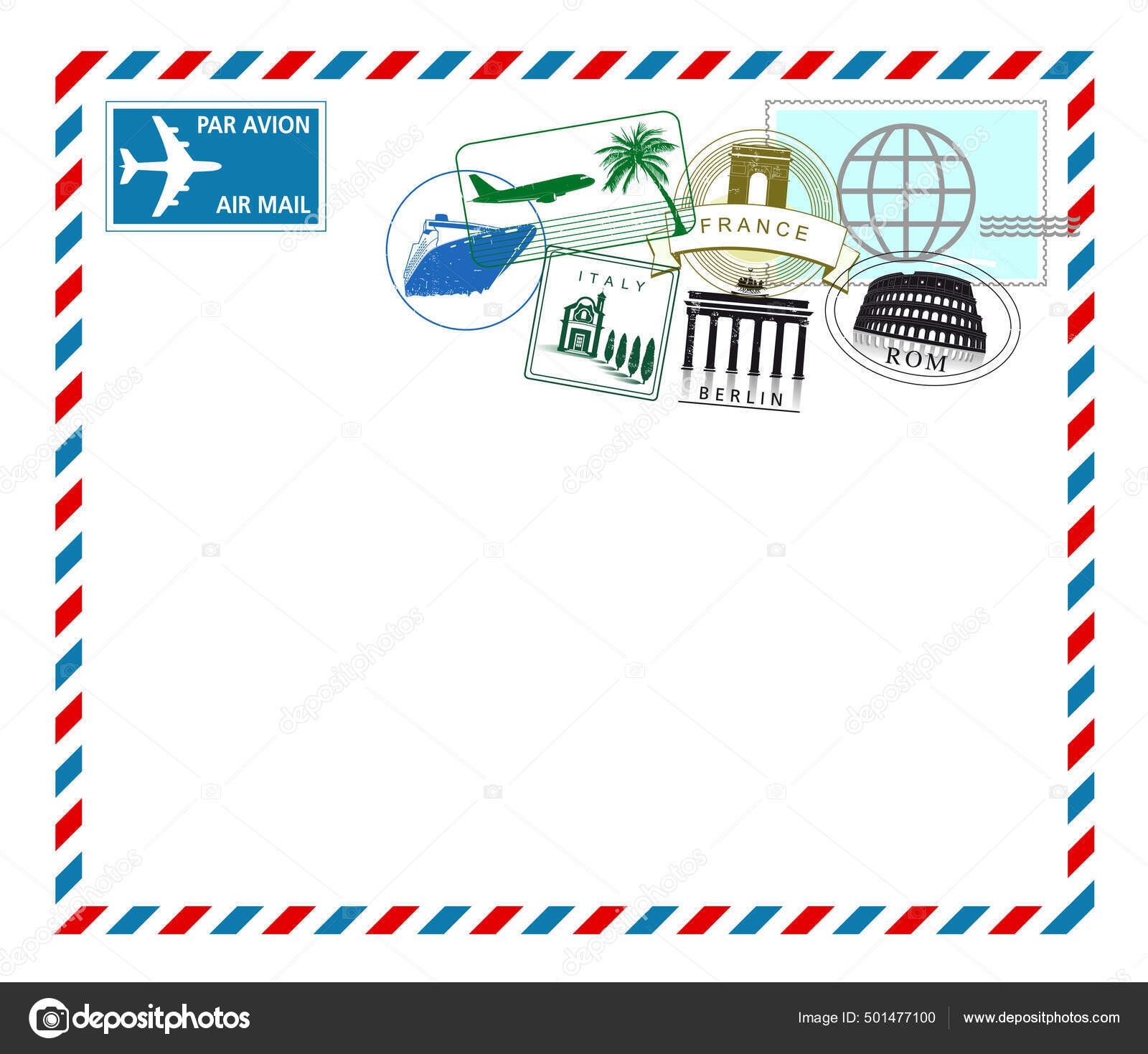 Airmail Border Clip Art