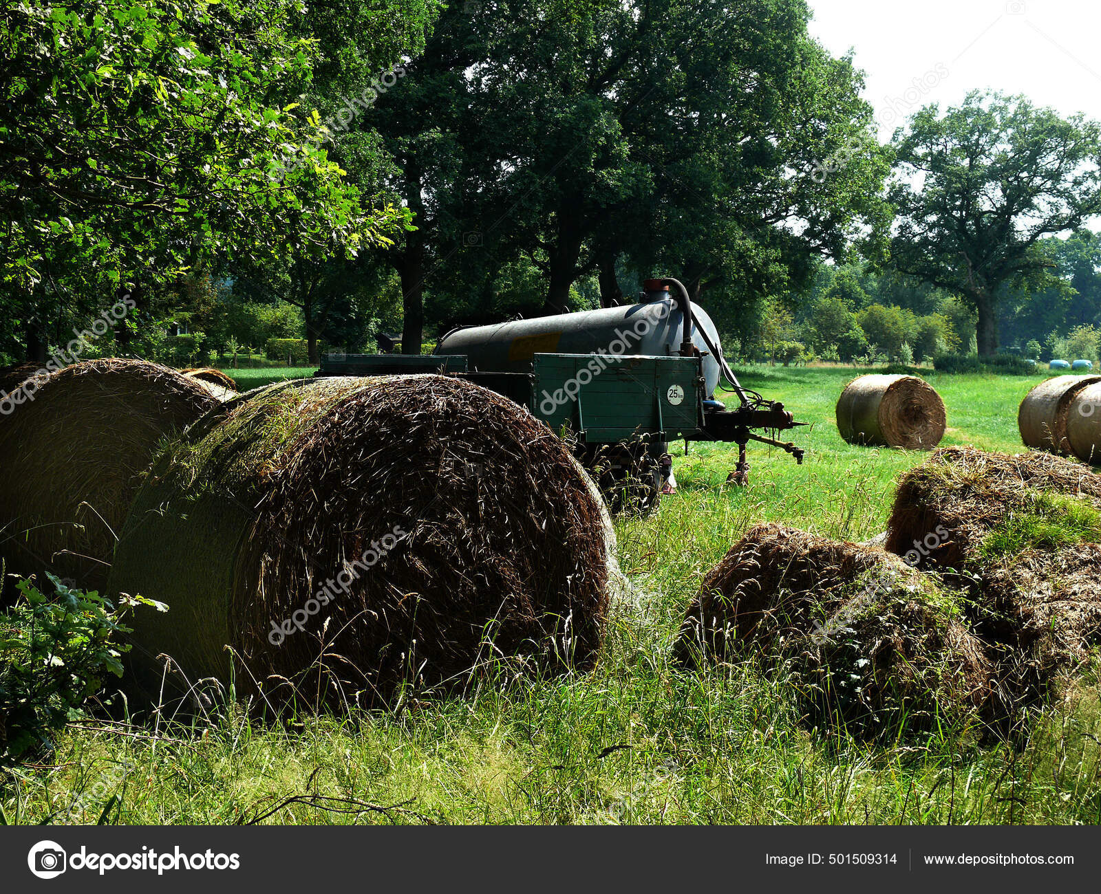Large Pile Hay Bales Field — Stock Photo © PantherMediaSeller #501509314 Large Pile Hay Bales Field — Stock Photo © PantherMediaSeller #501509314