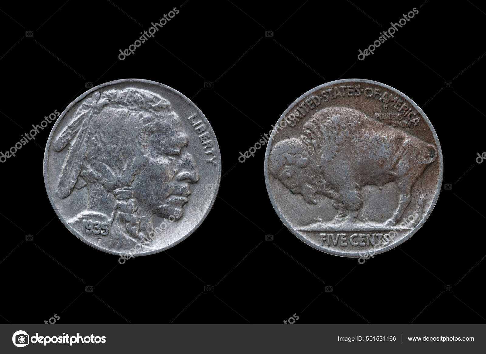 Nickel Coin Front And Back