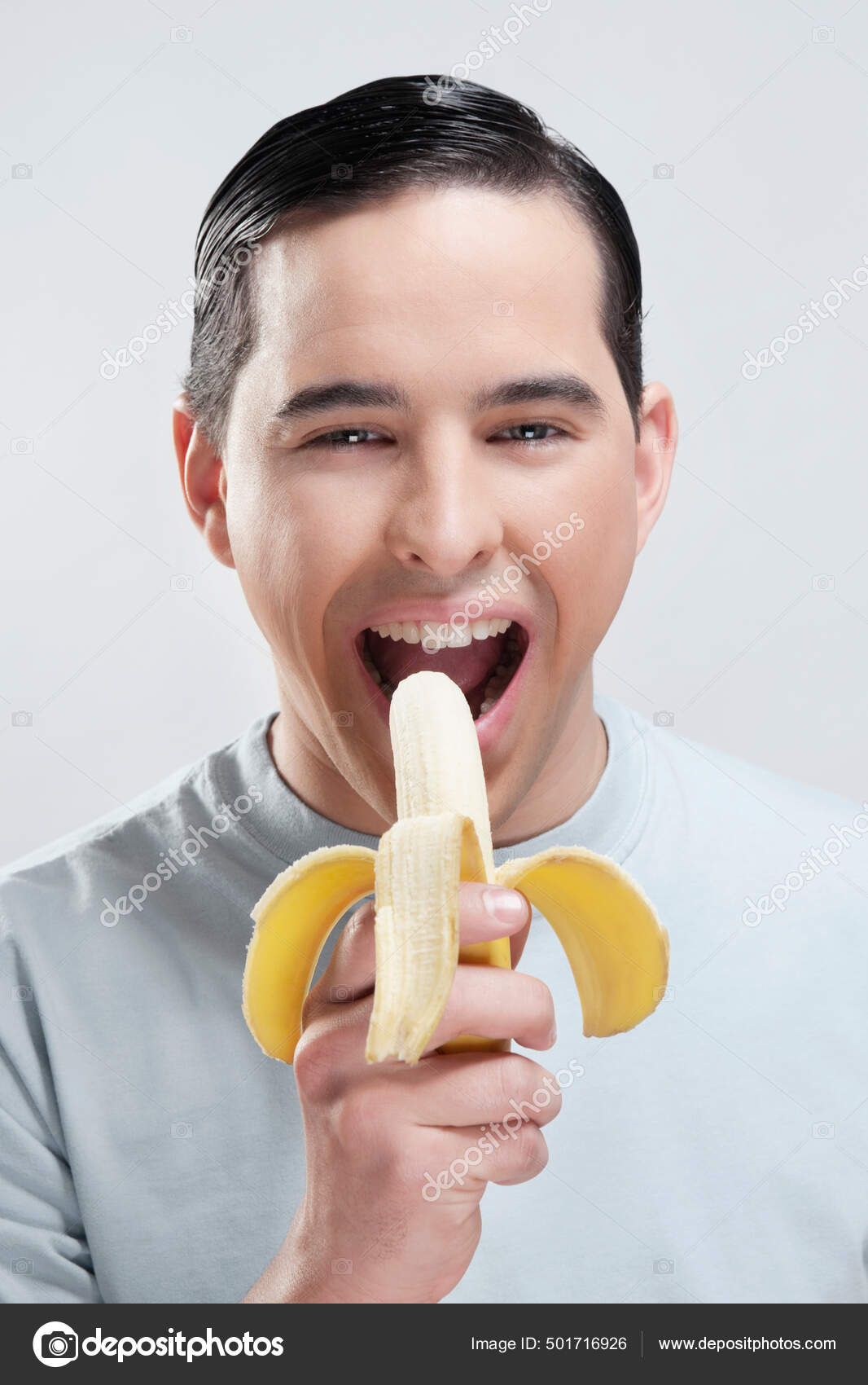 Man Eating Banana
