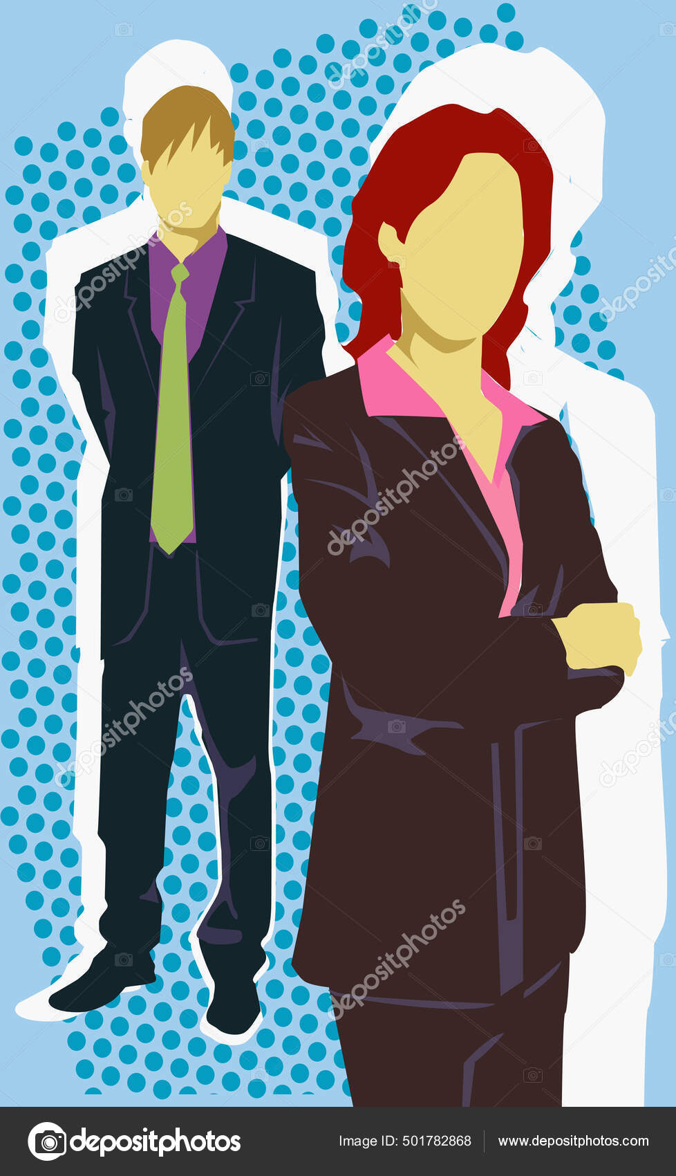 Vector Illustration Business Background Stock Photo by ...