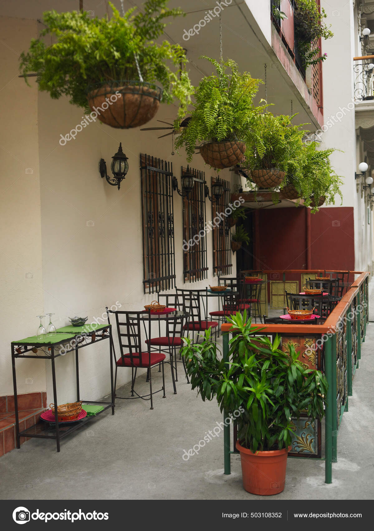 Street Cafe Balcony Window — Stock Photo © PantherMediaSeller #503108352