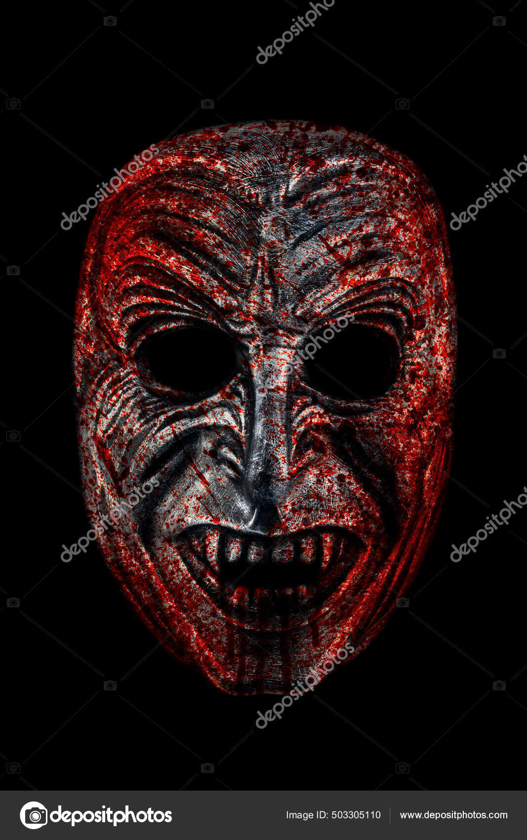 Halloween Mask Black Background — Stock Photo © PantherMediaSeller ...