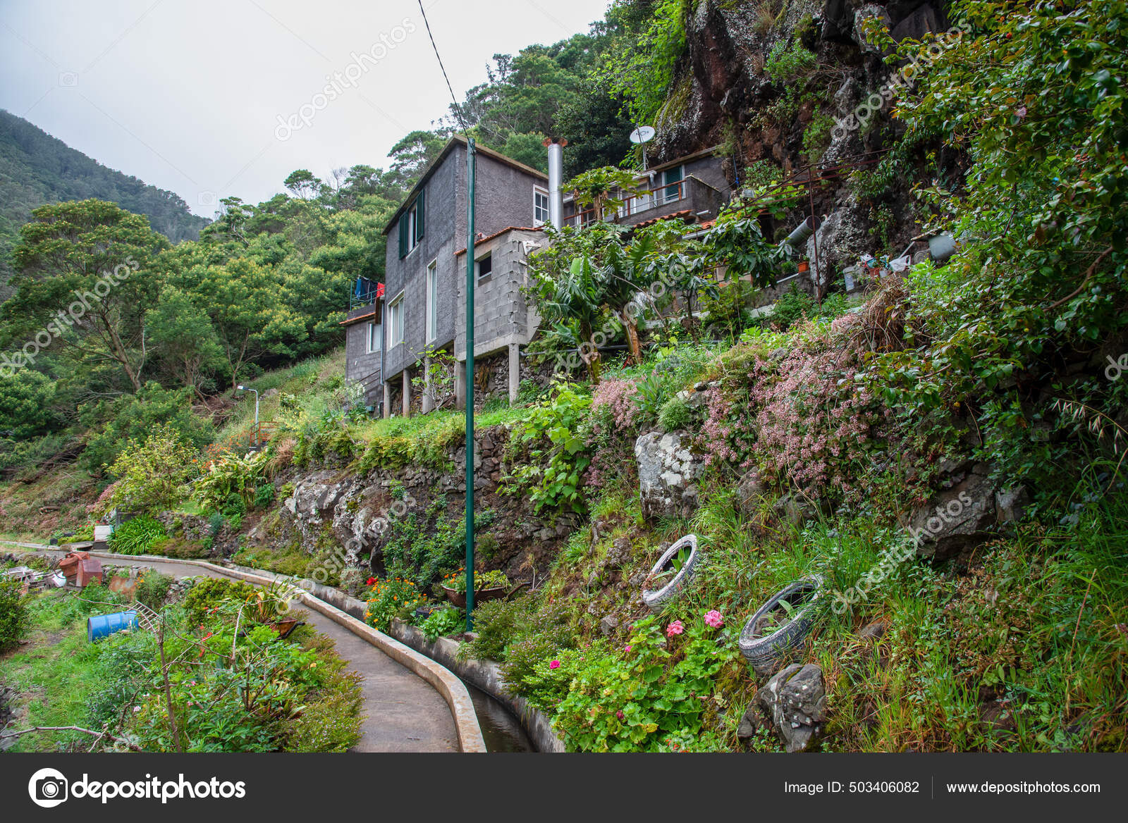 Levada Canical Machico Island Madeira Leavdas Irrigation Channels ...