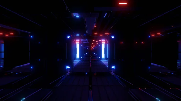 Nice Glowing Space Tunnel Background Wallpaper Rendering Modern Futur ...