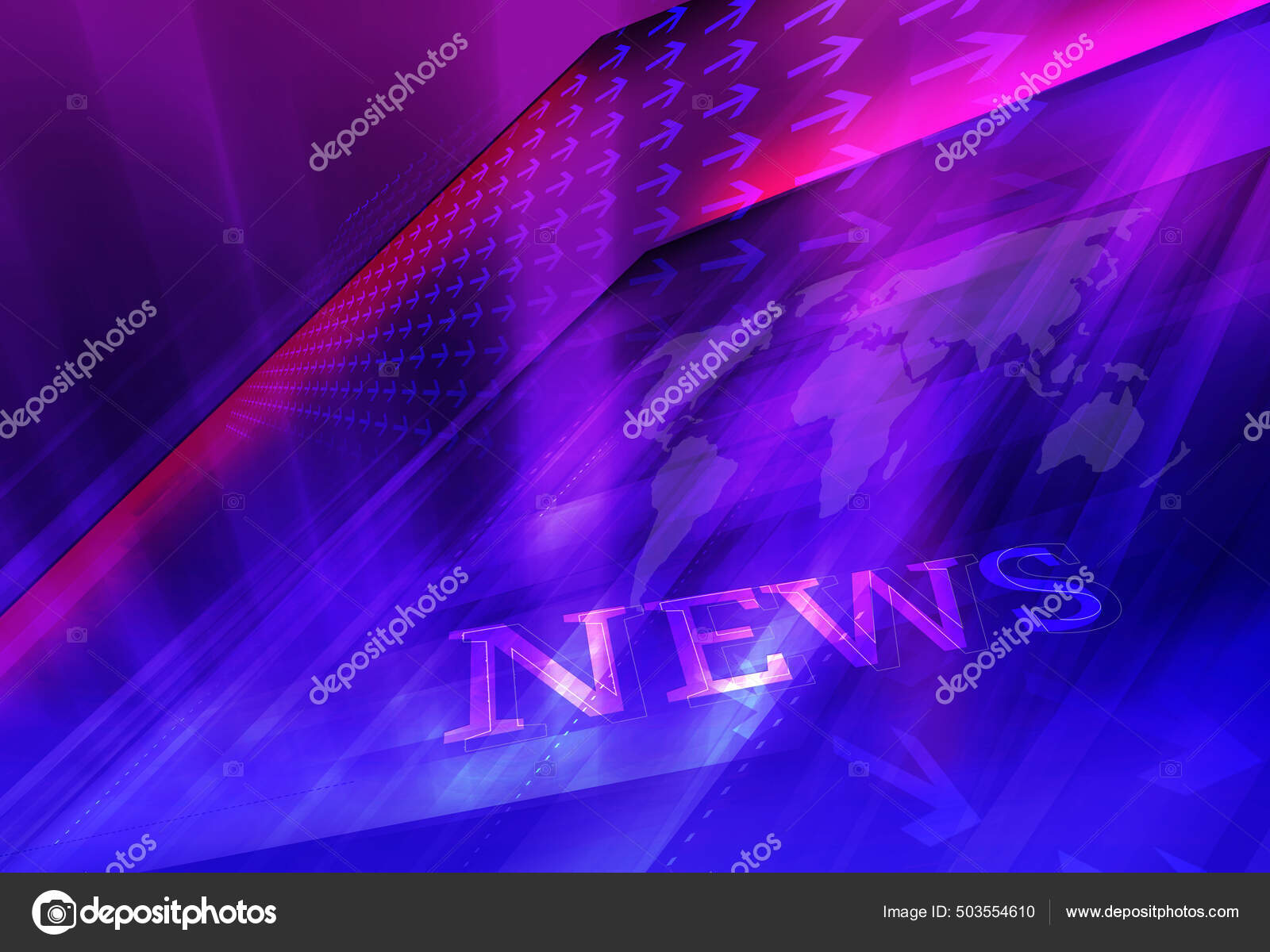 Graphical Modern Studio News Background Suitable Internt News — Stock ...