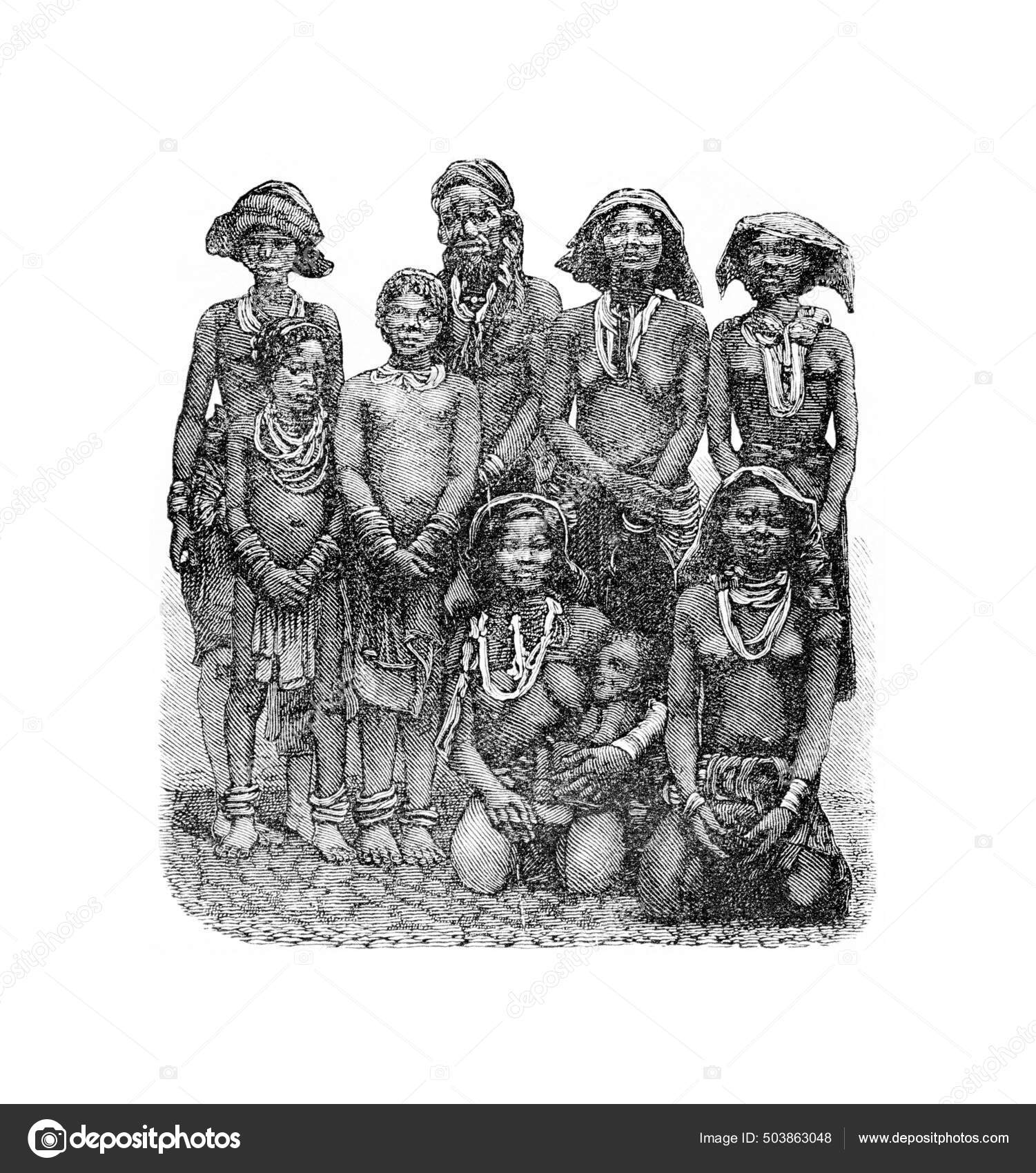 Mandombe Women Congo Central Africa Engraving Based English Edition ...