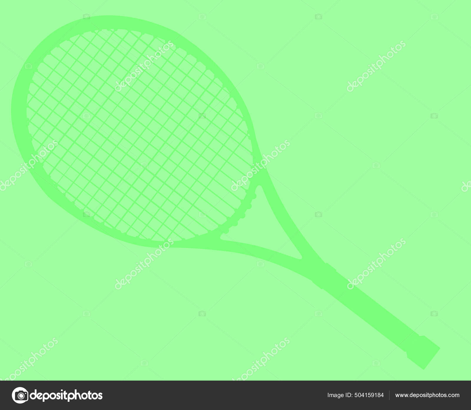 Tennis Racket Ball Green Background Stock Photo by ©PantherMediaSeller ...
