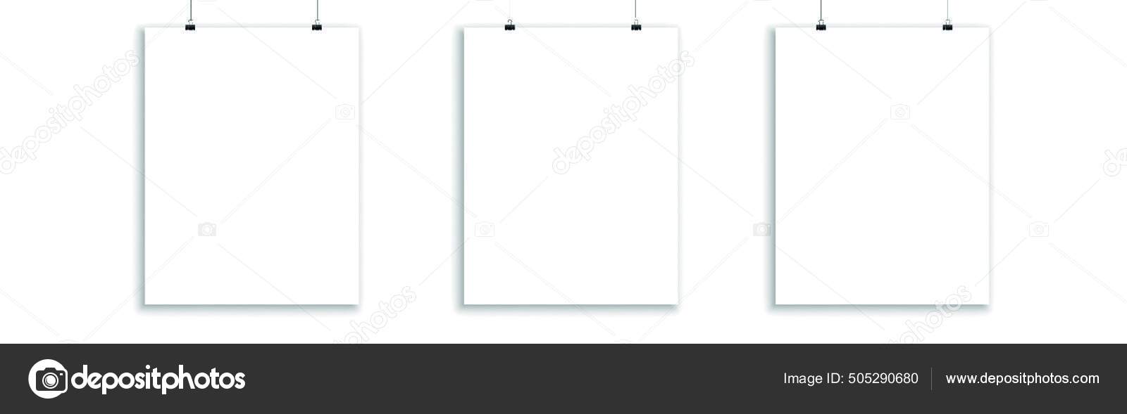 Blank White Paper Sheet Isolated Transparent Background Vector ...