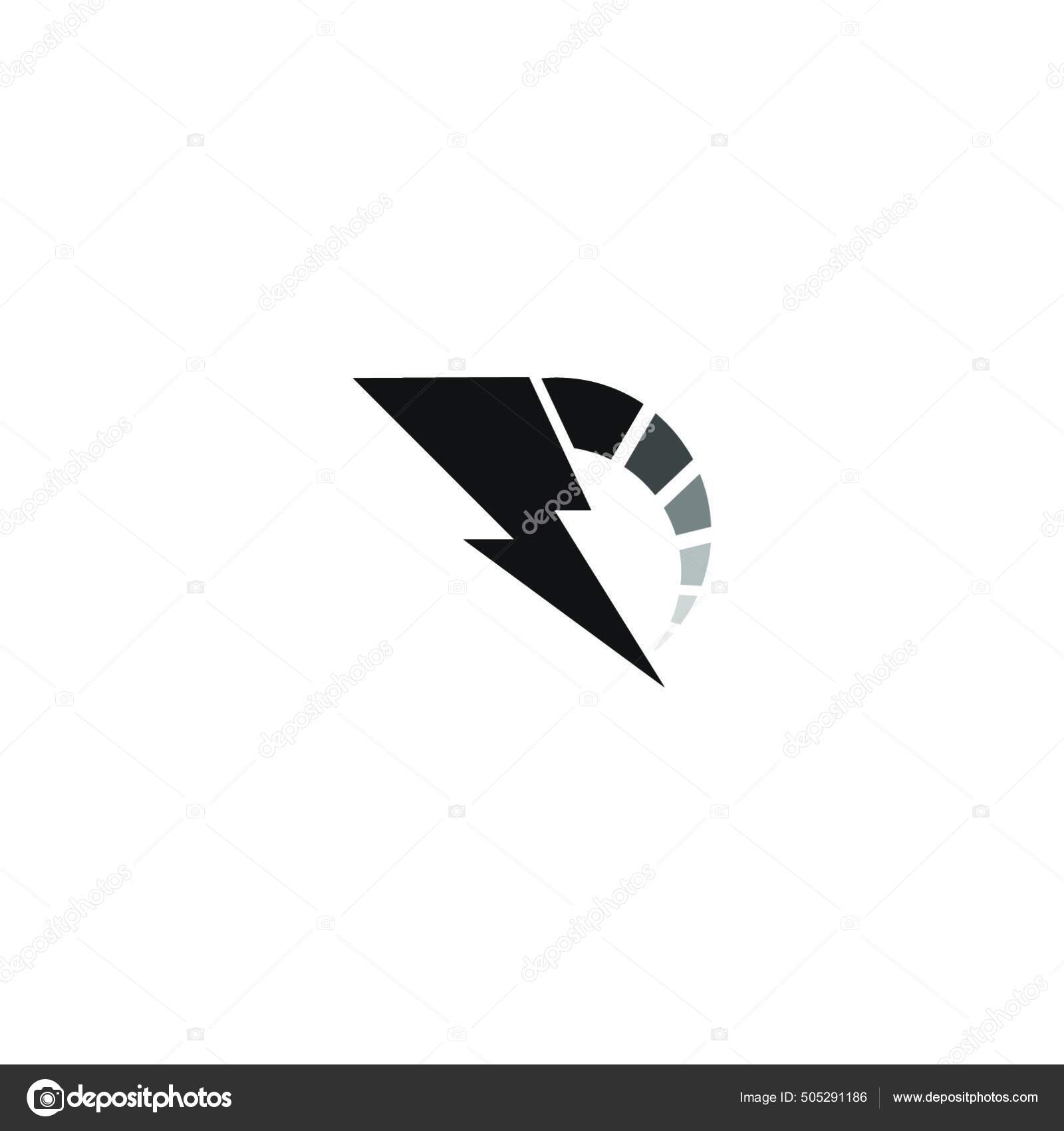 Power Symbol Lightning Icon Logo Design Vector Illustrtation Stock ...