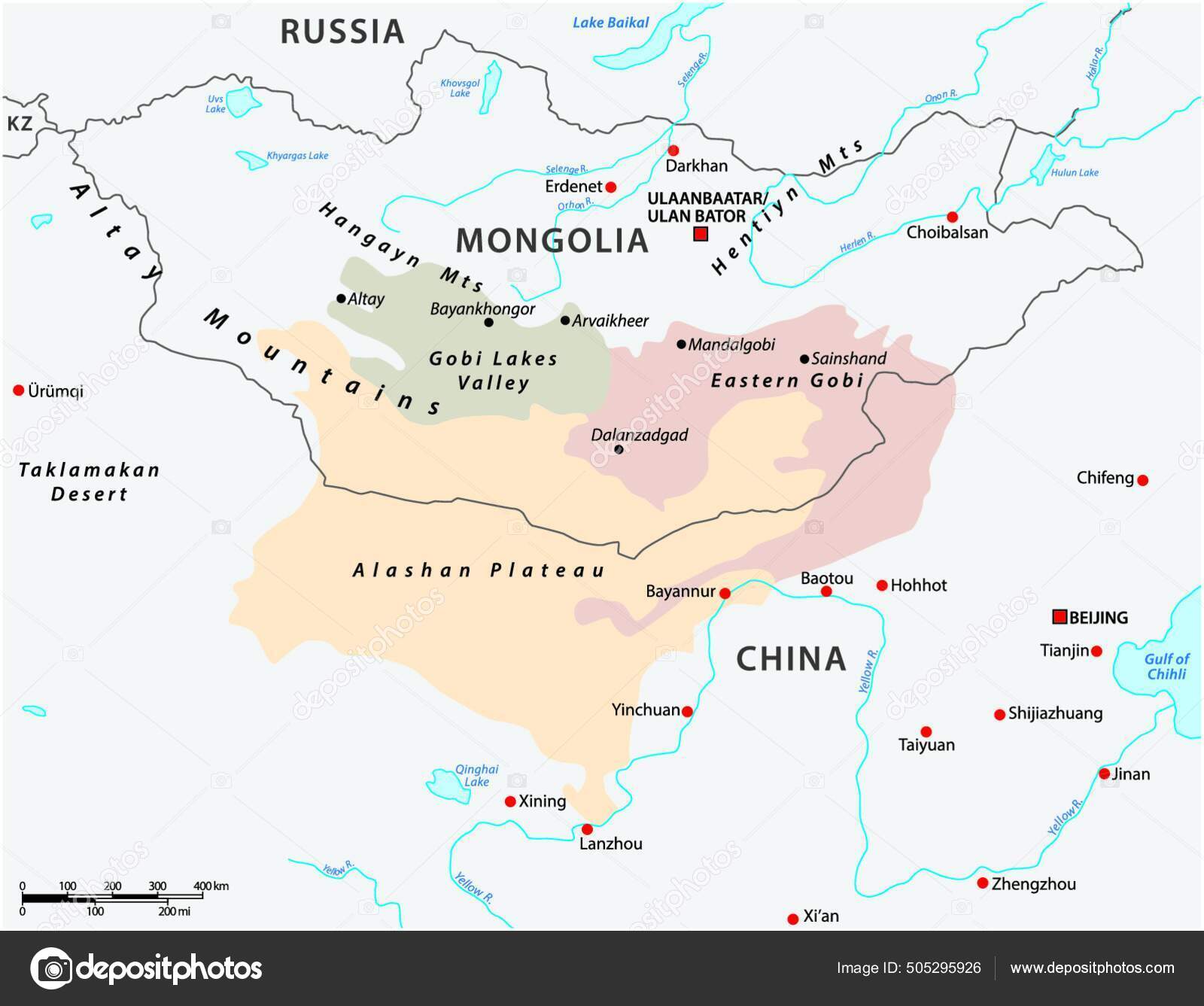 Gobi Desert On World Map
