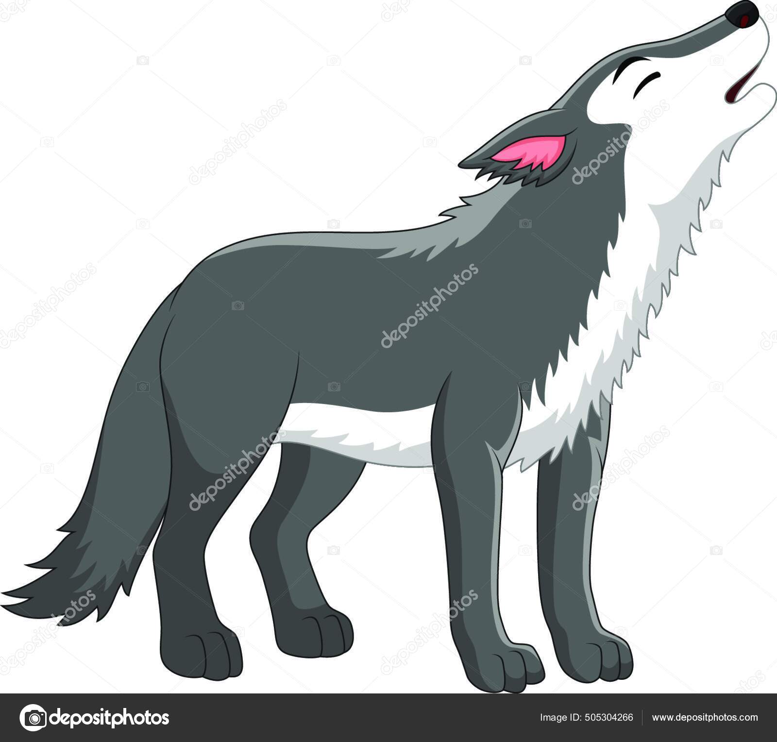 Lobo Animado Aullando Imágenes Prediseñadas De Lobo Aullando PNG