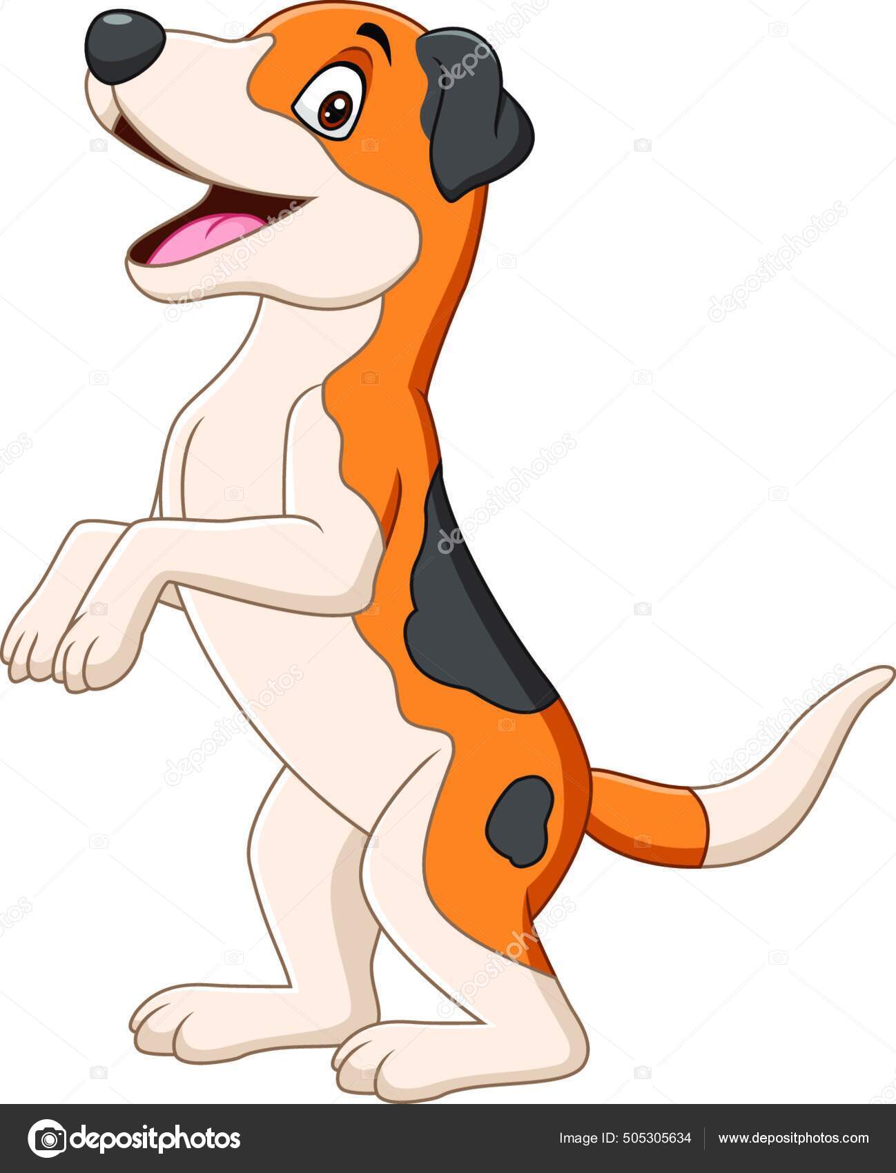 Cartoon Dog Standing Up