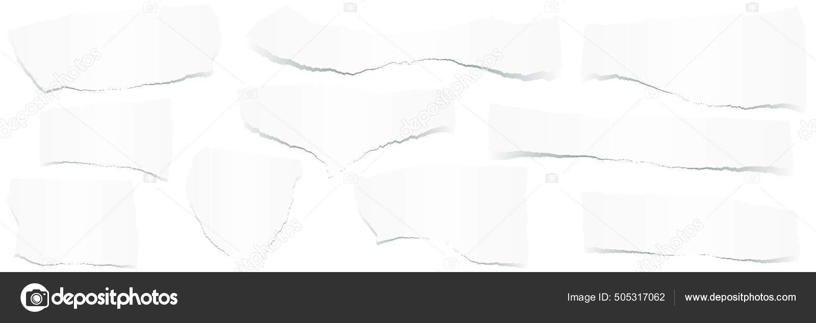 Ripped Paper White Background Vector Illustration Stock Vector by ...