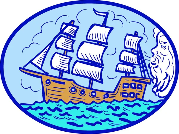 Bóreas imágenes de stock de arte vectorial | Depositphotos