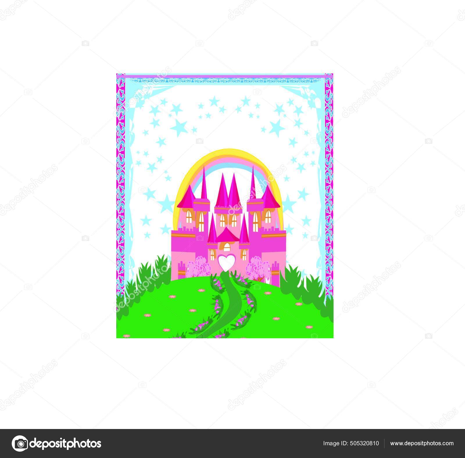 Fairy Tale Illustration Rainbow Moon Stock Vector by ...