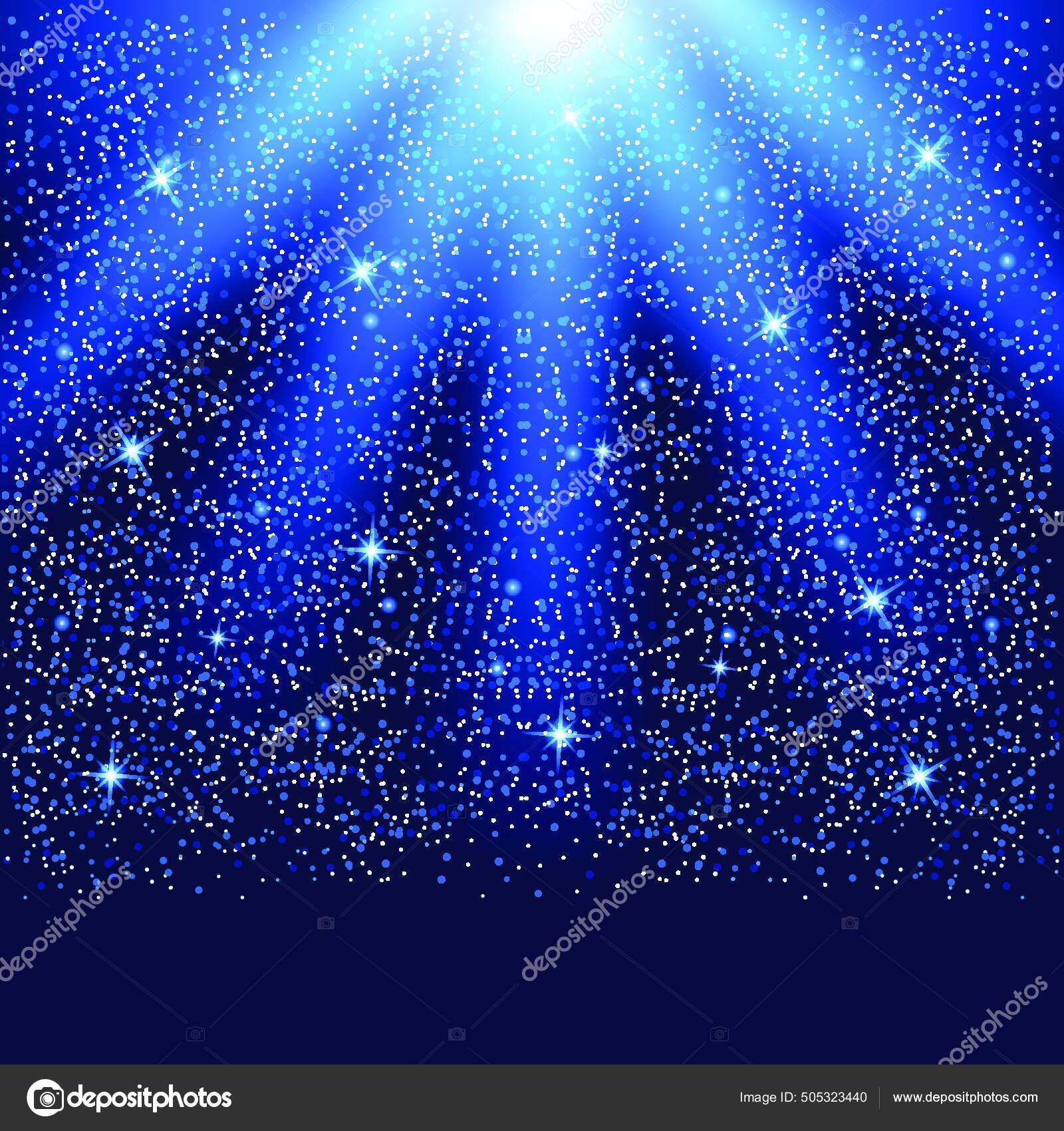 Blue Template Shining Lights Particles Vector Illustration Stock Vector ...