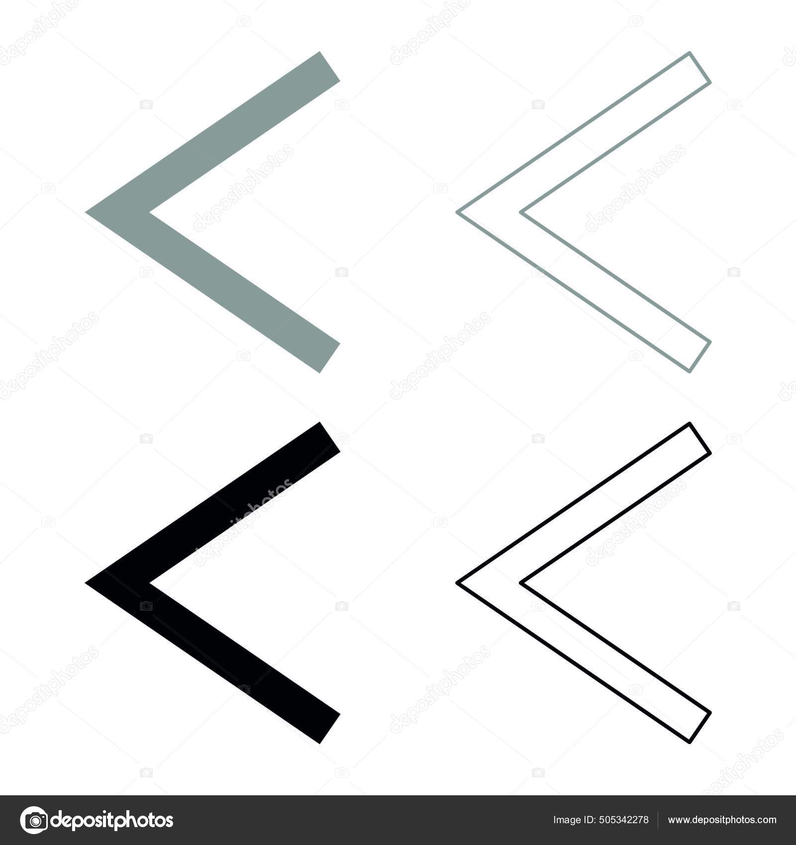 Kenaz Rune Kanu Symbol Ulcer Torch Icon Set Grey Black Stock Vector ...