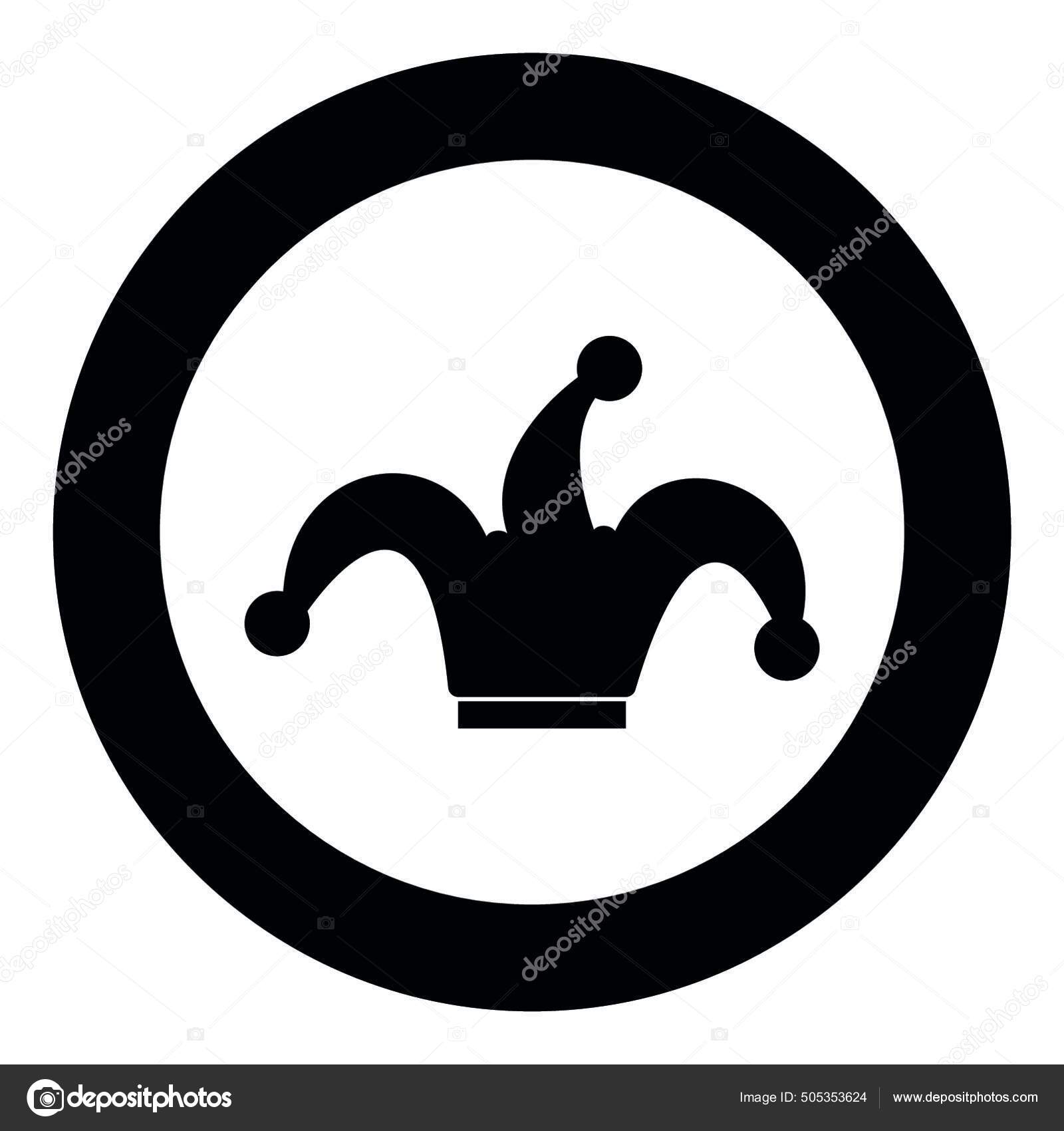 Jester's Cap Icon Black Color Vector Illustration Simple Image Flat Stock Vector by ...