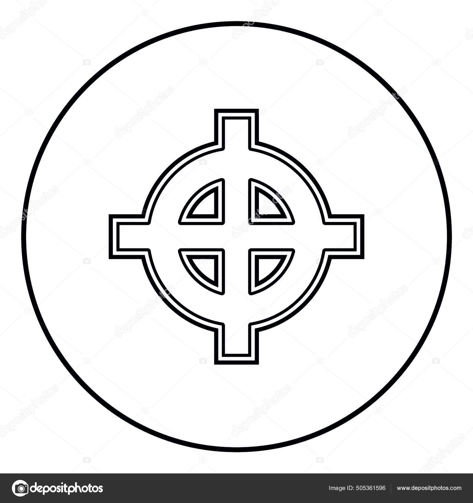Simple Celtic Cross Clip Art