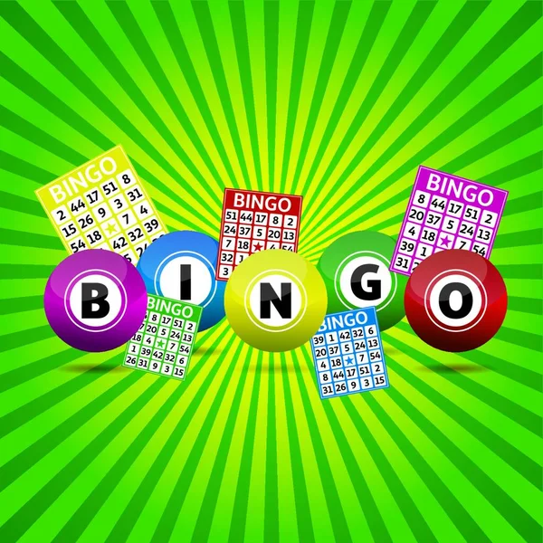 Bingo Lottery Balls Bingo Cards Concept Vector Illustration Stock ...