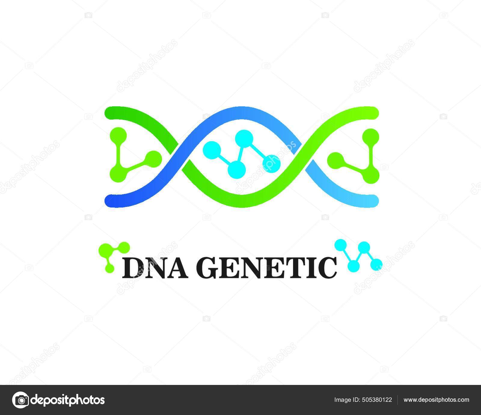 Dna Genetic Logo Icon Illustration Template Stock Vector by ...