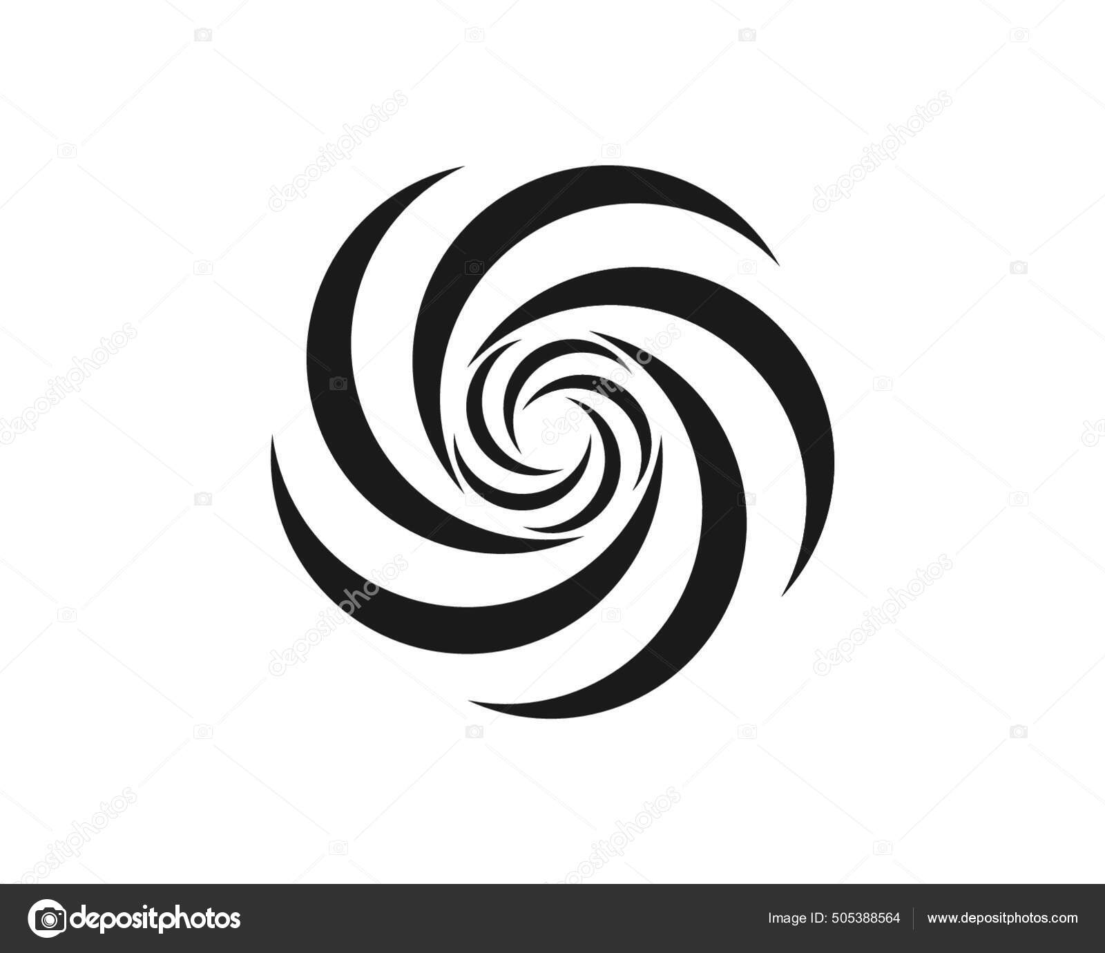 Vortex Logo Icon Wave Spiral Vector Template Stock Vector by ...