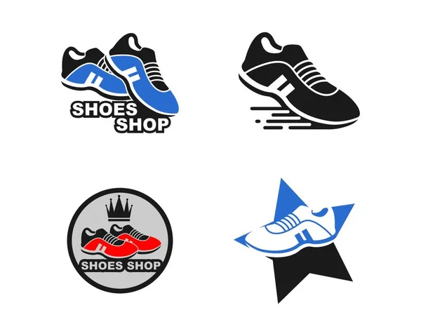 Logo alas kaki Vektor Stok, Ilustrasi Logo alas kaki Bebas Royalti ...