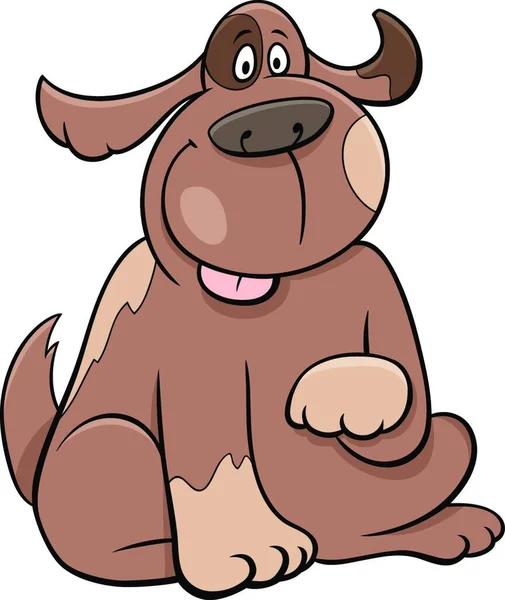 Dibujos Animados Ilustración Divertido Perro Mascota Personaje Animal ...