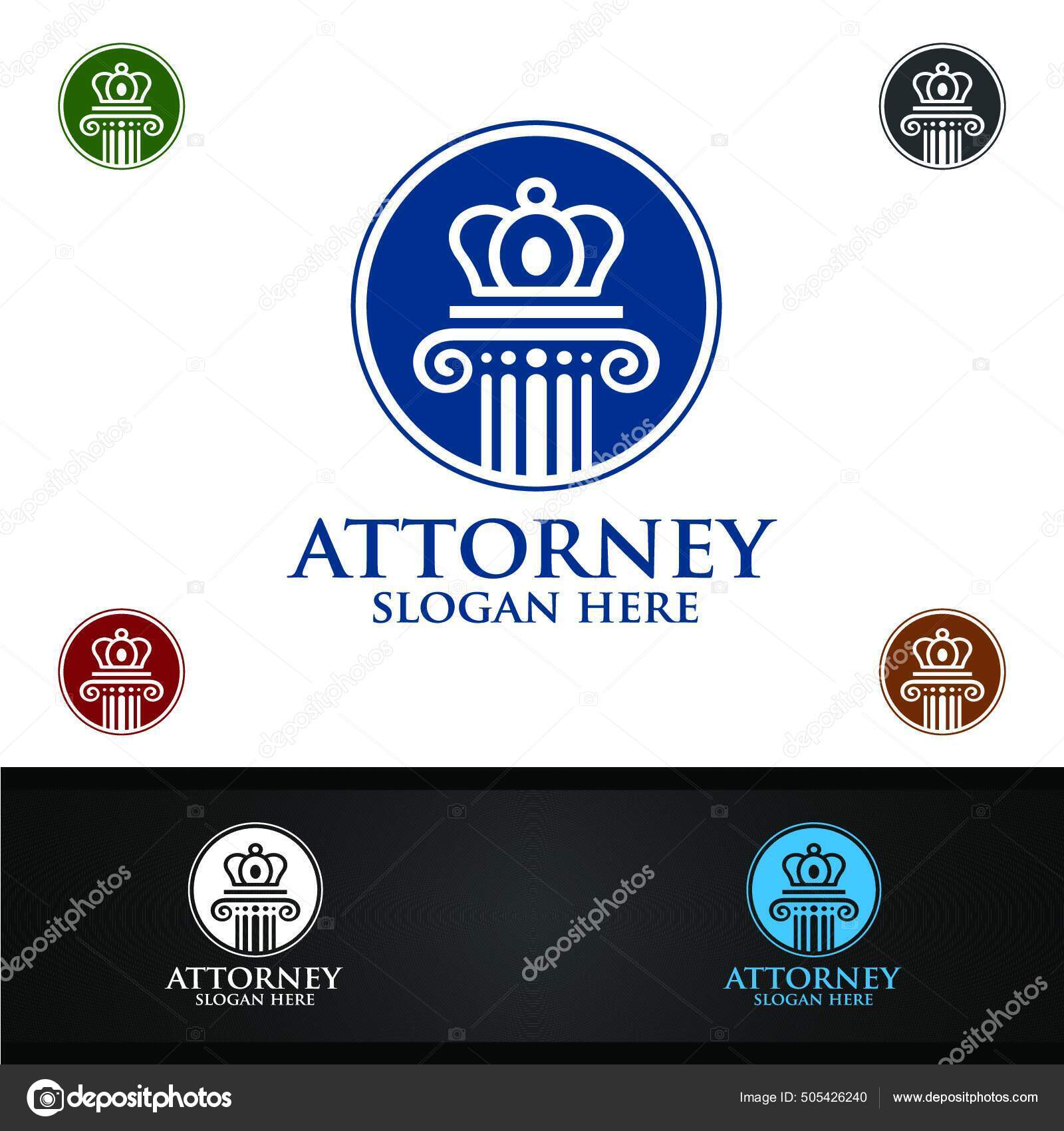 Law Attorney Vector Logo Design Stock Vector by ©PantherMediaSeller ...
