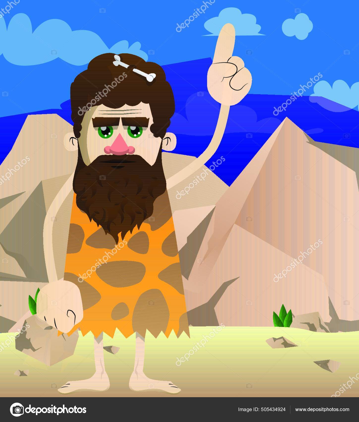 Neolithic Person Cartoon